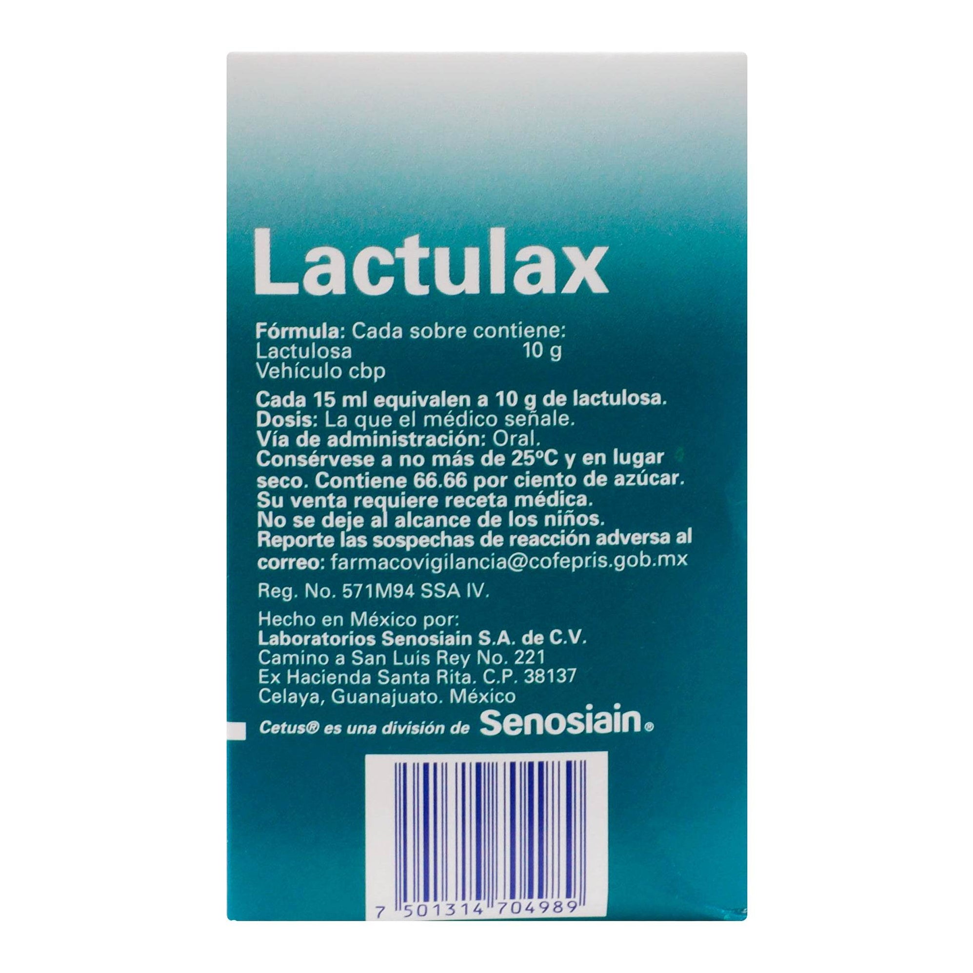 Lactulax (Lactulosa) Sobres 10 G/15Ml Con 20 — WeCare Pharma