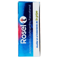 Rosel T 50Mg/3/300Mg Con 24 Tabletas (Amantadina/Clorfenamina/Paraceta ...