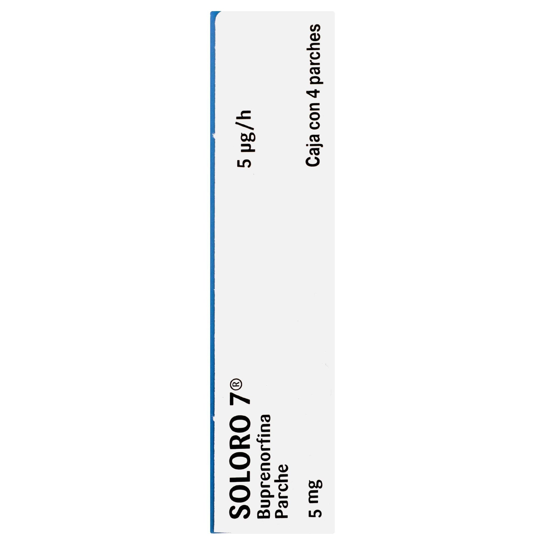 Soloro 7 (Buprenorfina) Parche 5Mg Con 4 — WeCare Pharma