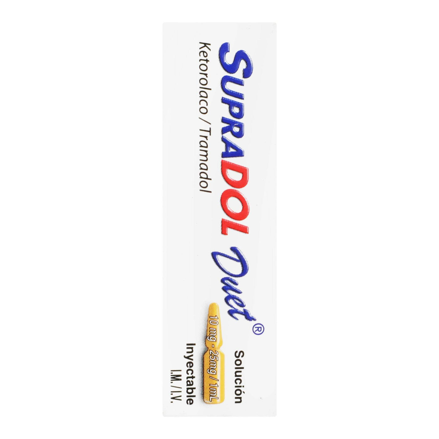 Supradol Duet 10Mg/25Mg Con 3 Ampulas (Ketorolaco/Tramadol) — WeCare Pharma