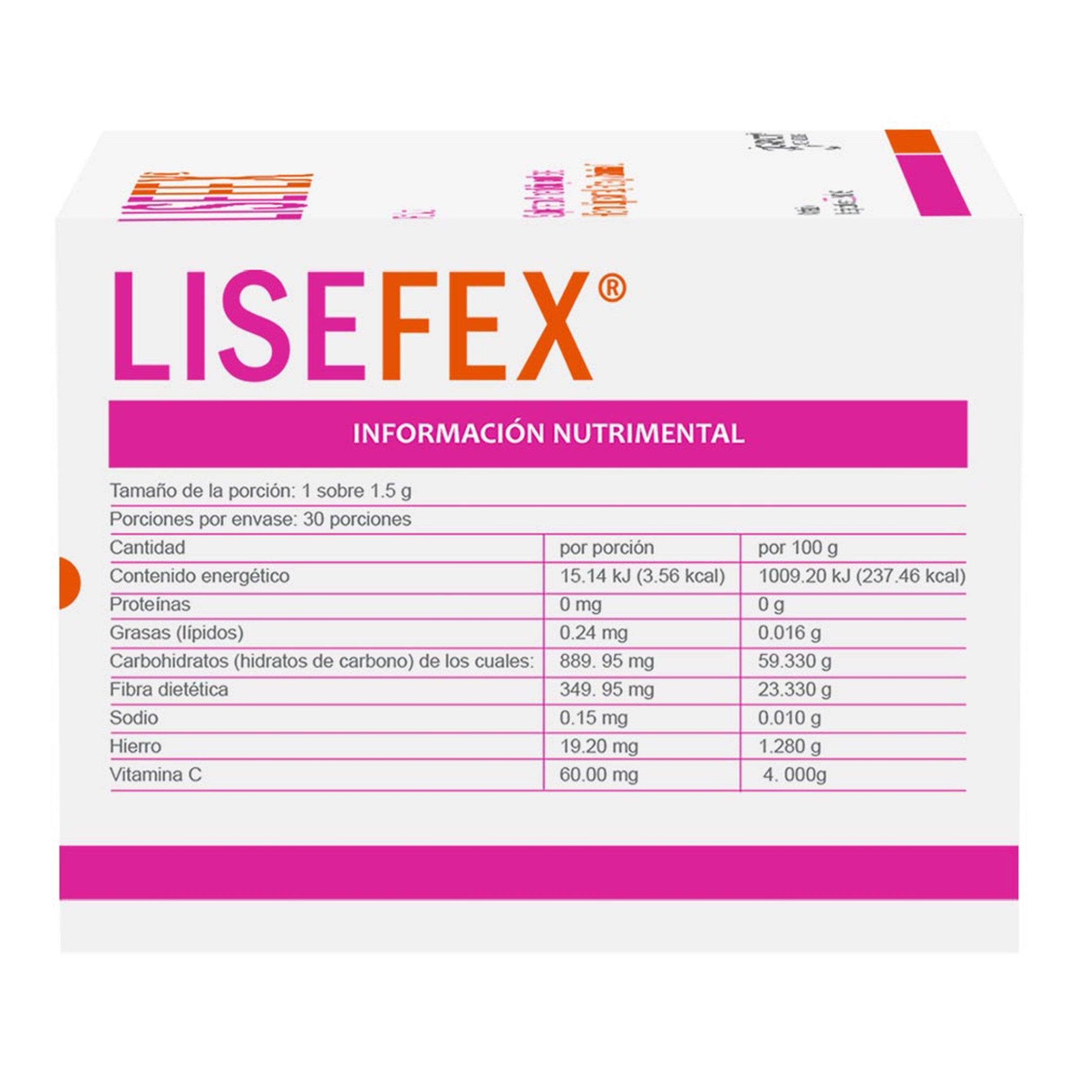 Lisefex (Suplemento Alimenticio) Polvo 1.5G Con 30 — WeCare Pharma