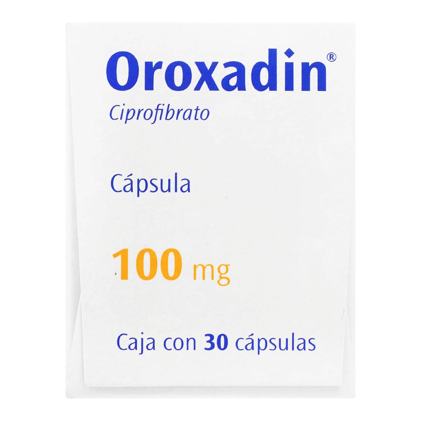 Oroxadin 100Mg Con 30 Capsulas (Ciprofibrato) — WeCare Pharma