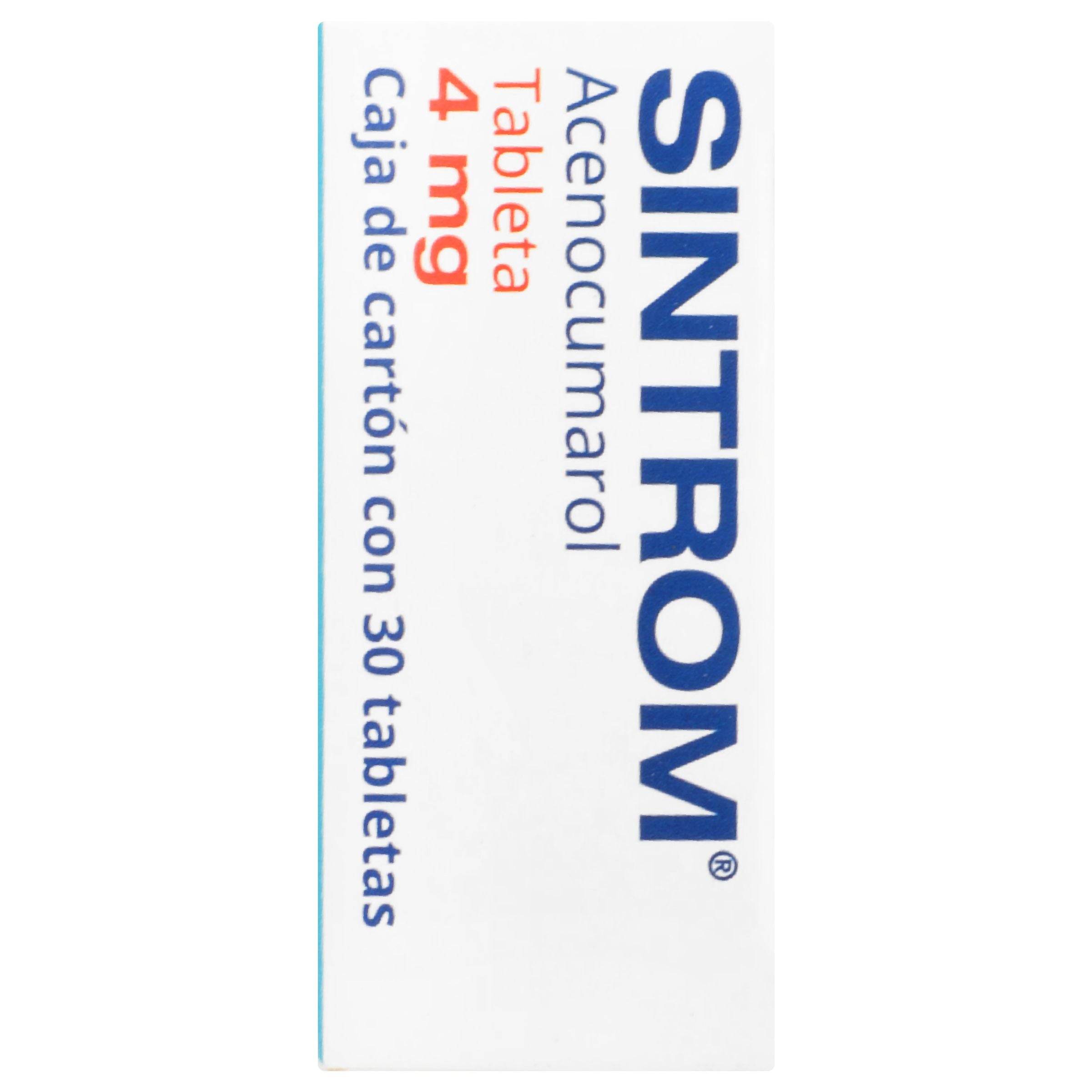 Sintrom 4Mg Con 30 Tabletas (Acenocumarol) — WeCare Pharma