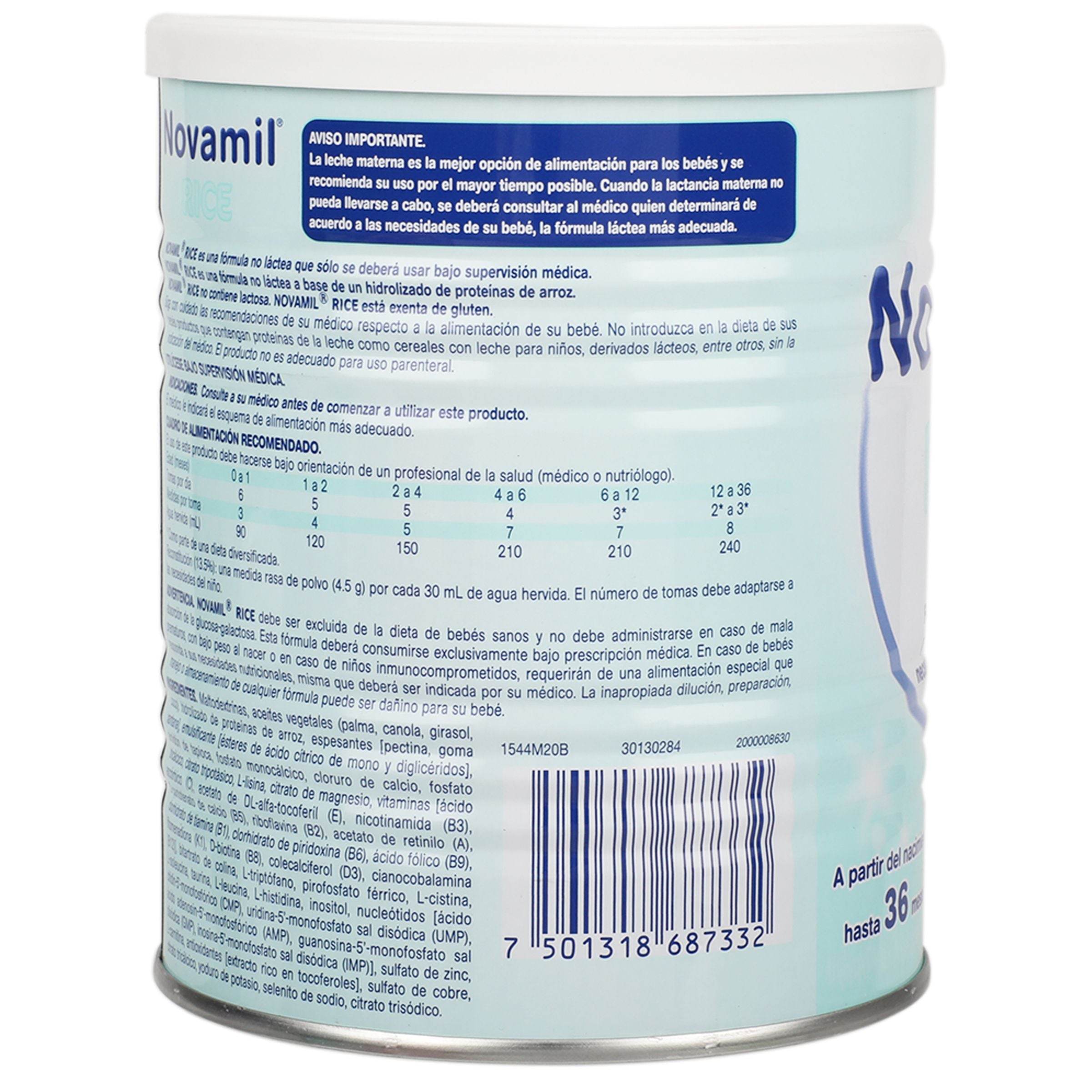 Novamil Rice Lata 400G (Form Lactea) — WeCare Pharma