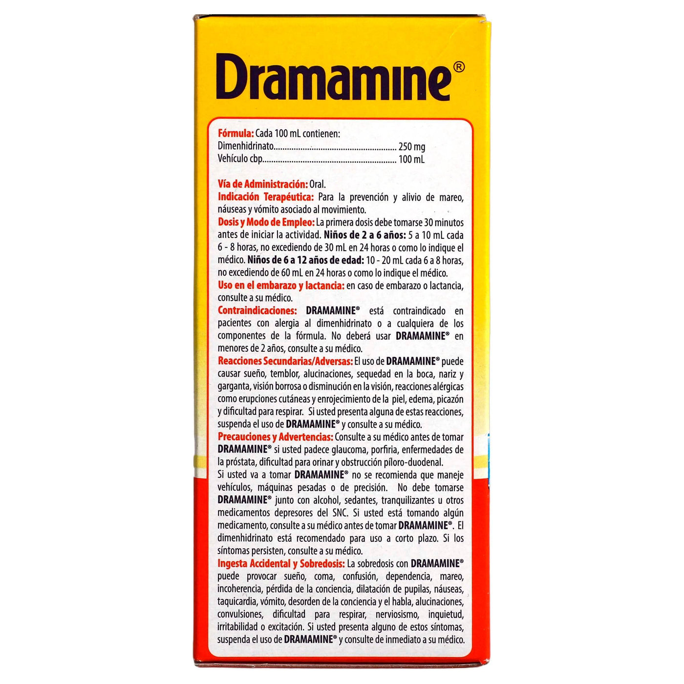 Dramamine Jarabe 120 Ml (Dimenhidrinato) — WeCare Pharma