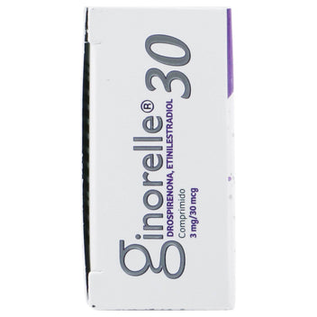 Ginorelle 30 3Mg/30Mcg Con 28 Comprimidos (Drospirenona/Etinilestradio ...