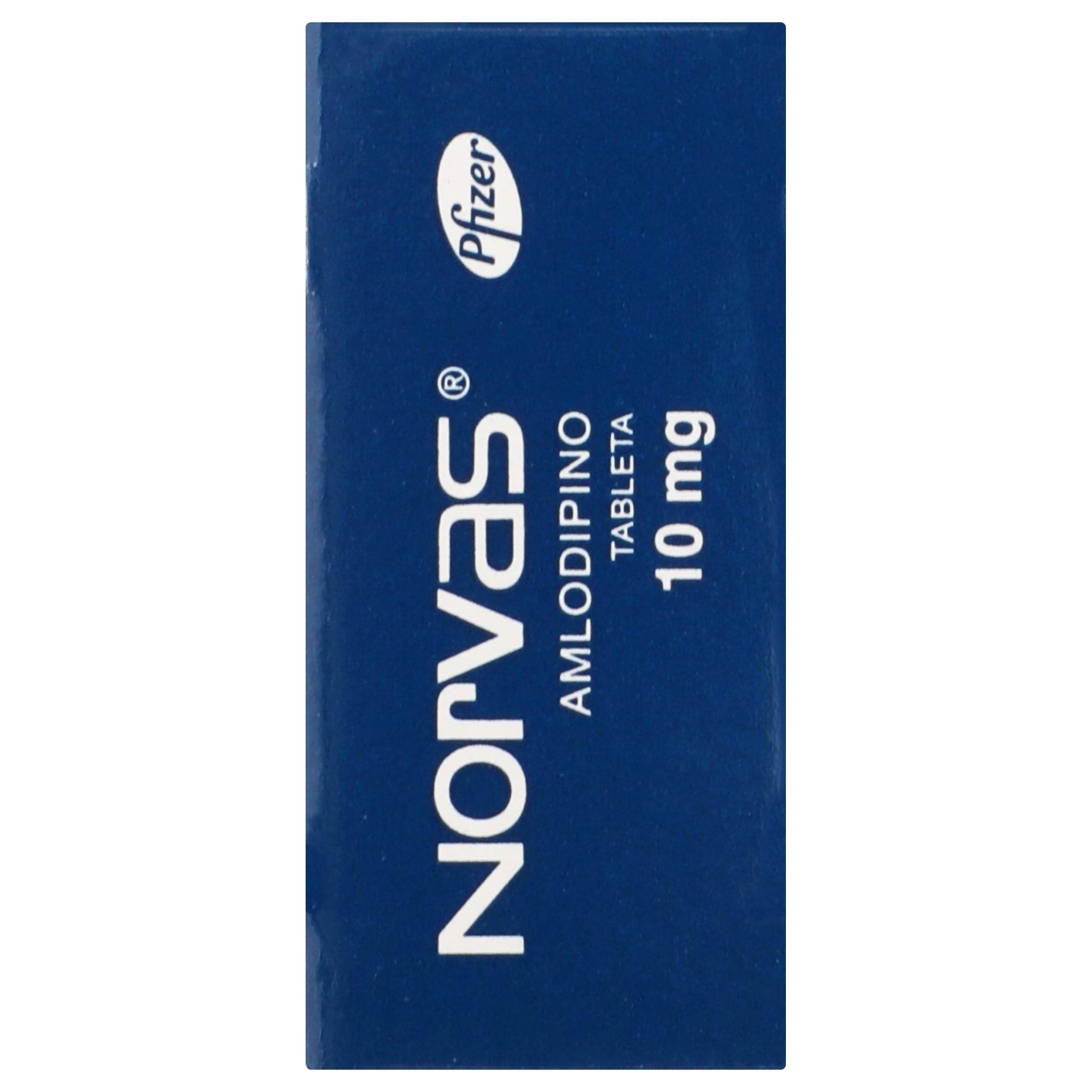 Norvas 10Mg Con 20 Tabletas (Amlodipino) — WeCare Pharma