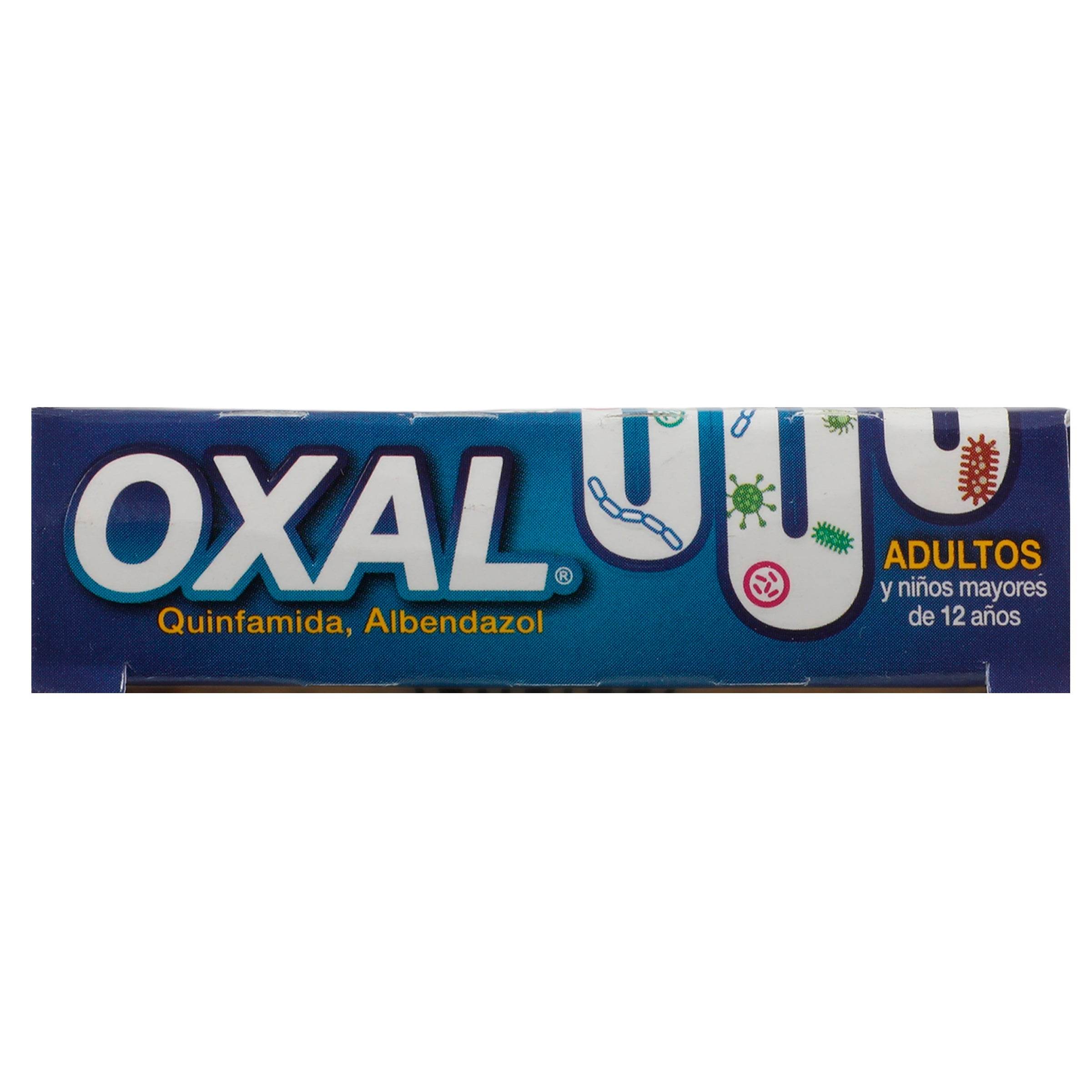 Oxal 150Mg/200Mg Con 2 Tabletas (Quinfamida/Albendazol) — WeCare Pharma