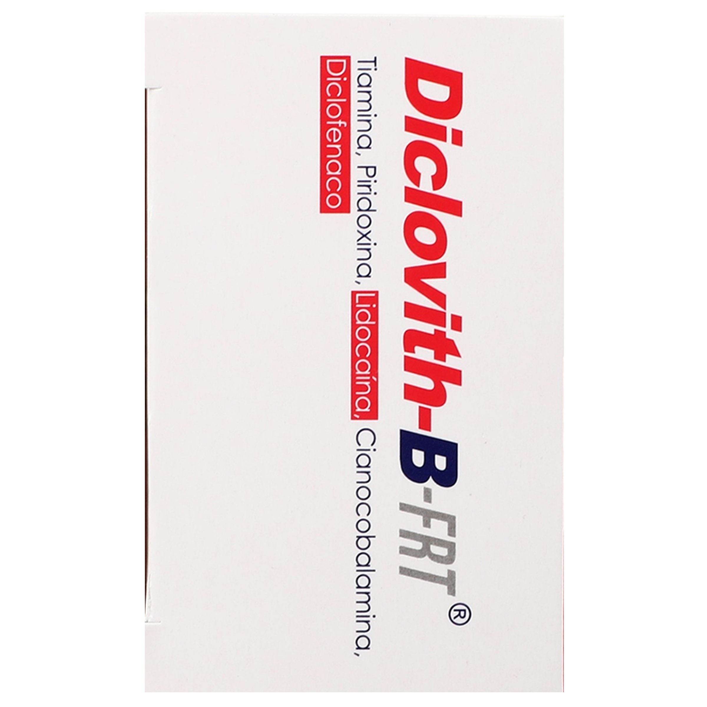Diclovith-B-Frt 100Mg/125Mg/75Mg/20Mg Con 3 Ampulas (Complejo B/Diclof ...