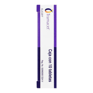 Tramacet 18.75Mg/162.5Mg Con 10 Tabletas (Tramadol/Paracetamol ...