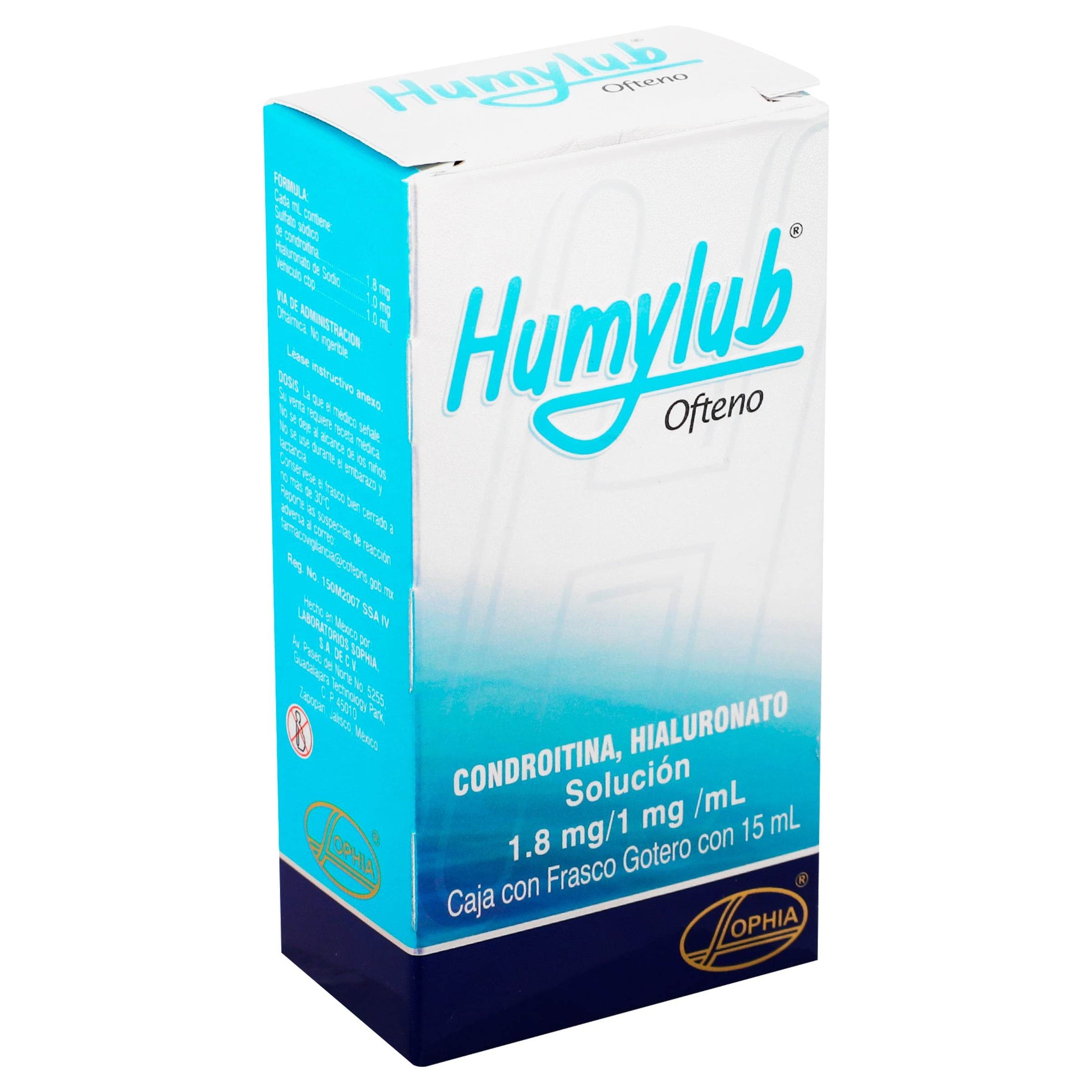 Humylub Ofteno Gotas 1.8Mg/1Mg/Ml 15Ml (Condroitina/Hialuronato ...