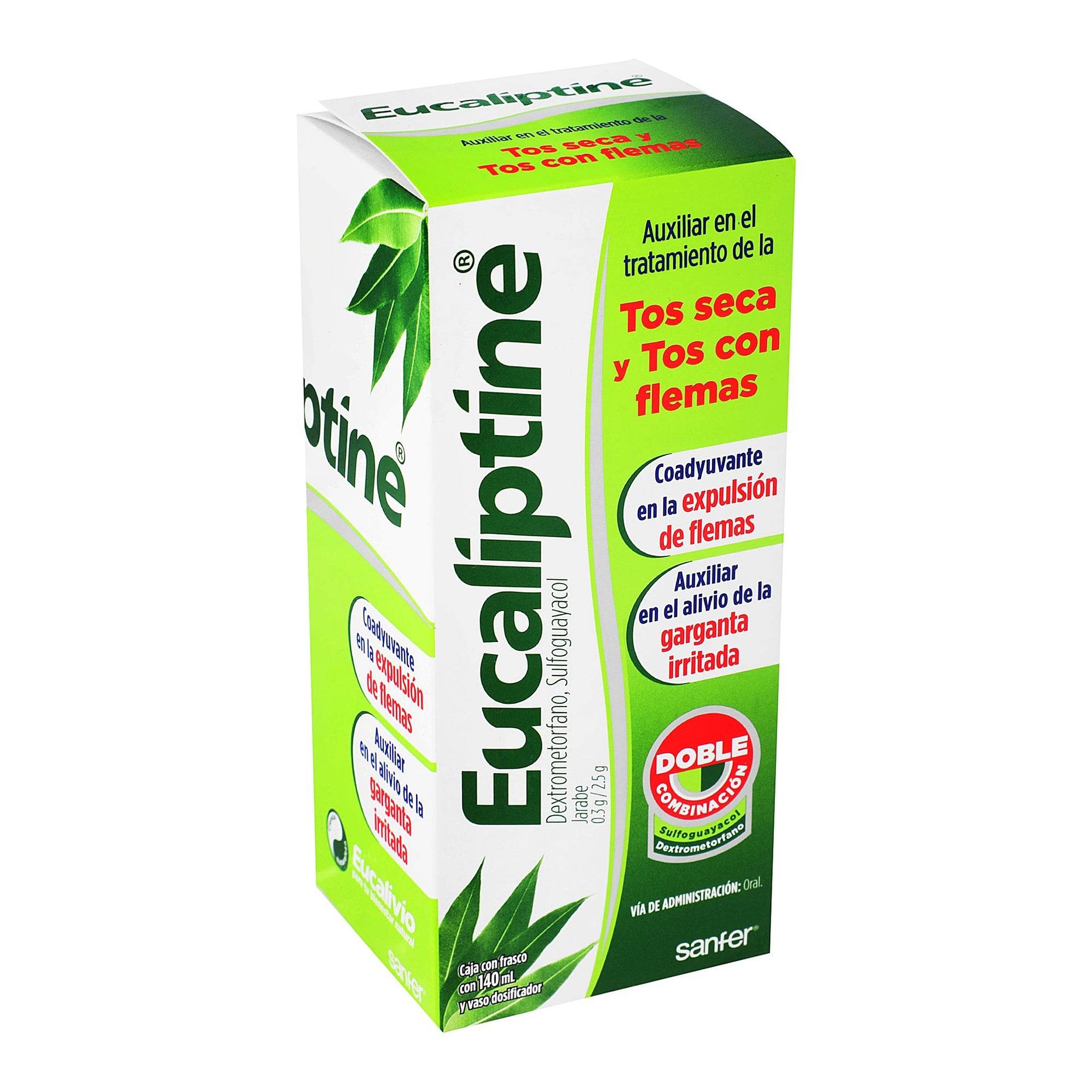 Eucaliptine Jarabe 0.3G/2.5G 140Ml (Dextrometorfano/Sulfoguayacol ...