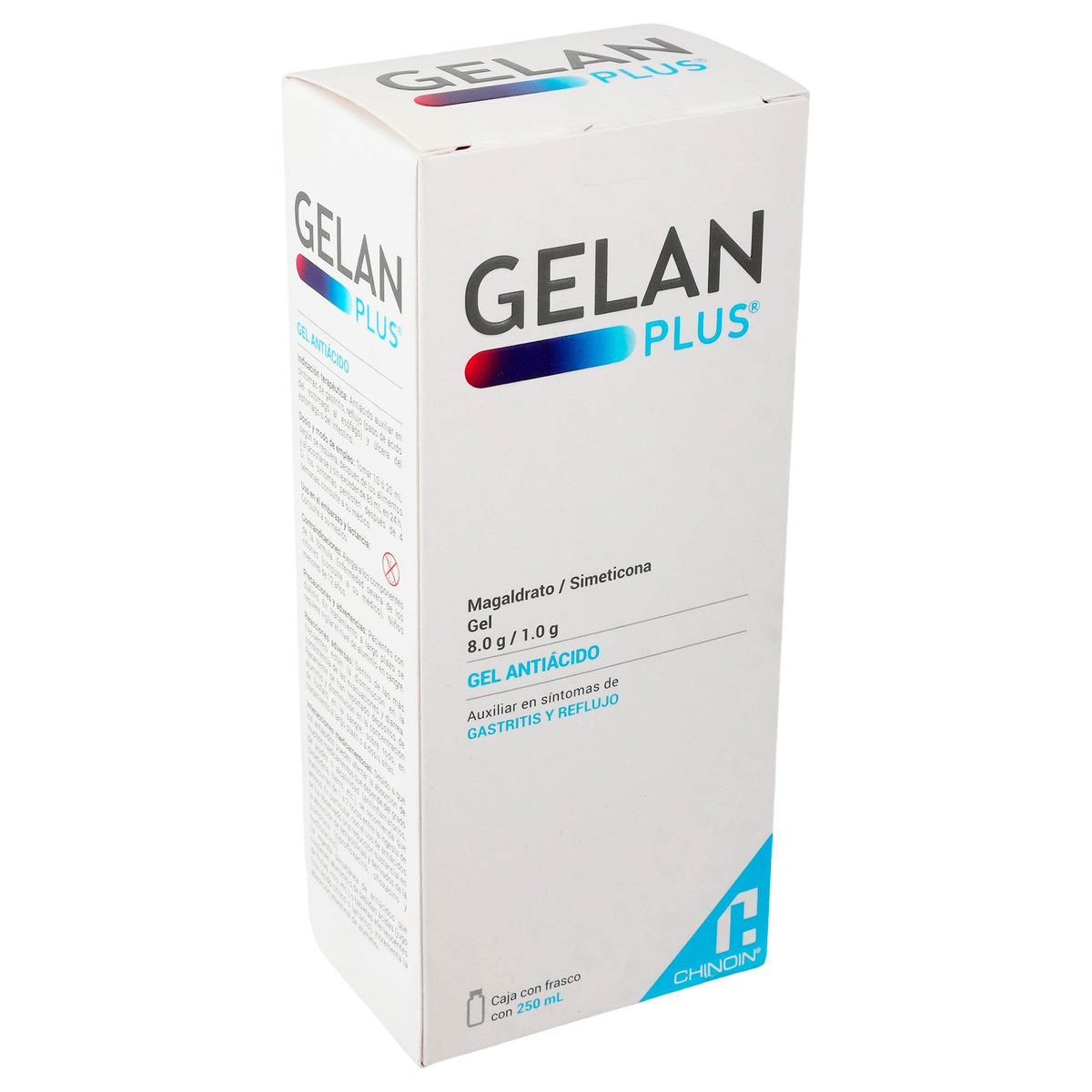 Gelan Plus Gel 8G/1G 250Ml (Magaldrato/Dimeticona) — WeCare Pharma