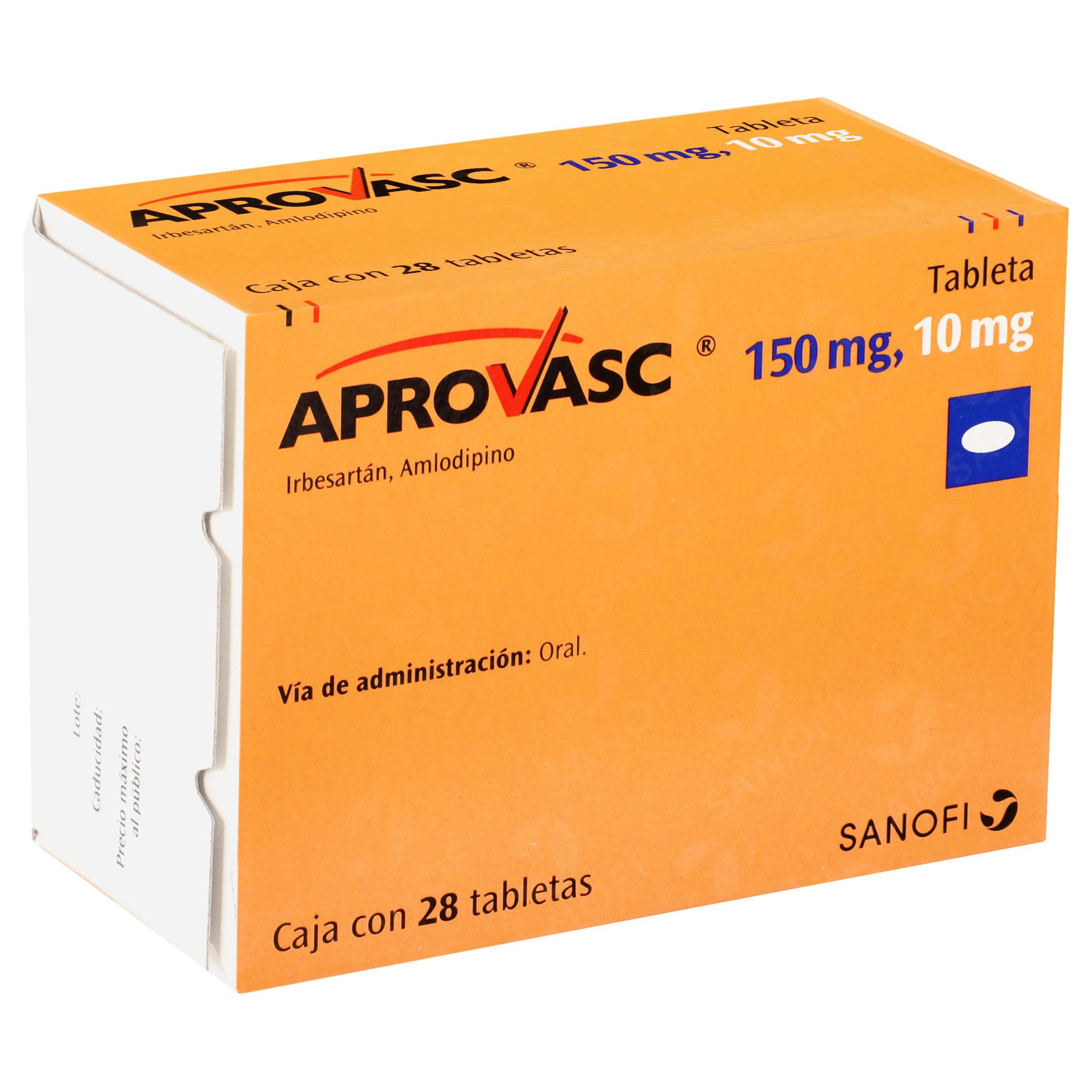 Aprovasc 150Mg/10Mg Con 28 Tabletas (Irbesartan/Amlodipino) — WeCare Pharma