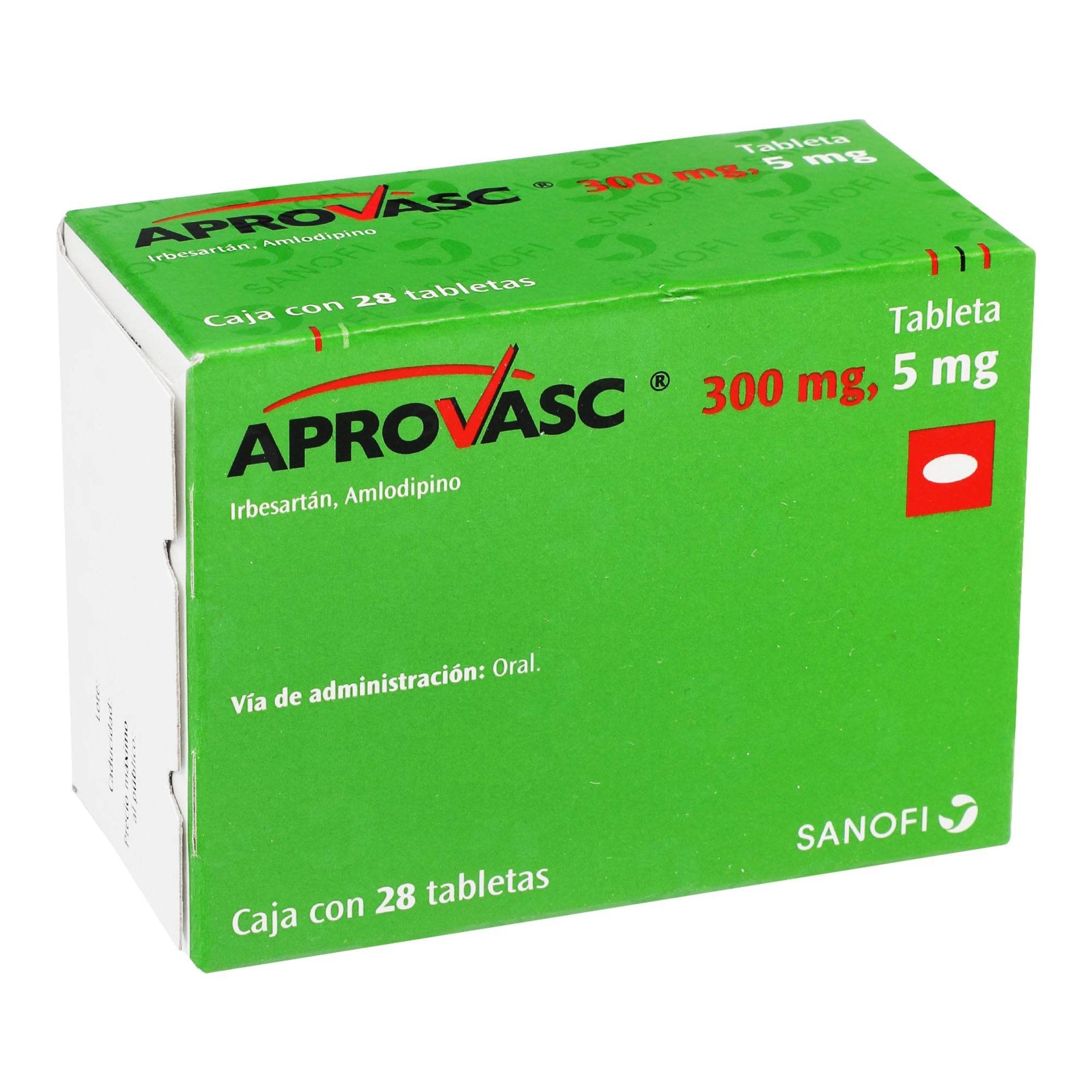 Aprovasc (Irbesartan/Amlodipino) 300Mg/5Mg Tabletas Con 28 — WeCare Pharma