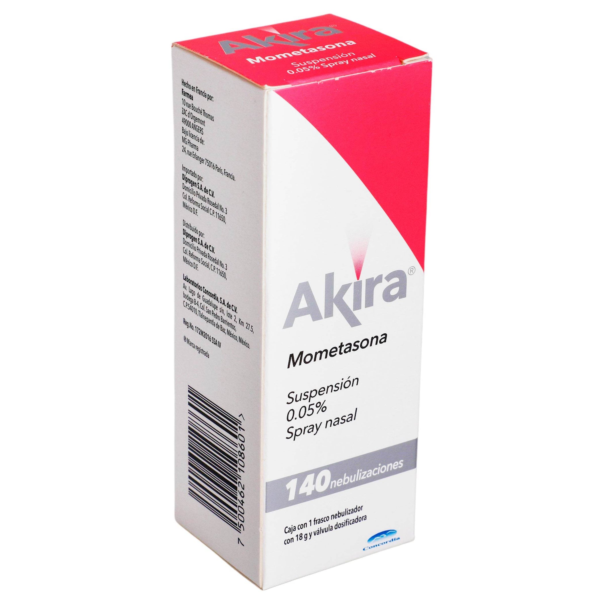 Akira Suspensión 0.05% 18Ml 140 Dosis (Mometasona) — WeCare Pharma