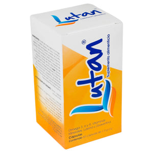 Lutan 1.5G Con 60 Capsulas (Omega 3 6 Y 9/Vitaminas/Luteina/Zeaxantina ...