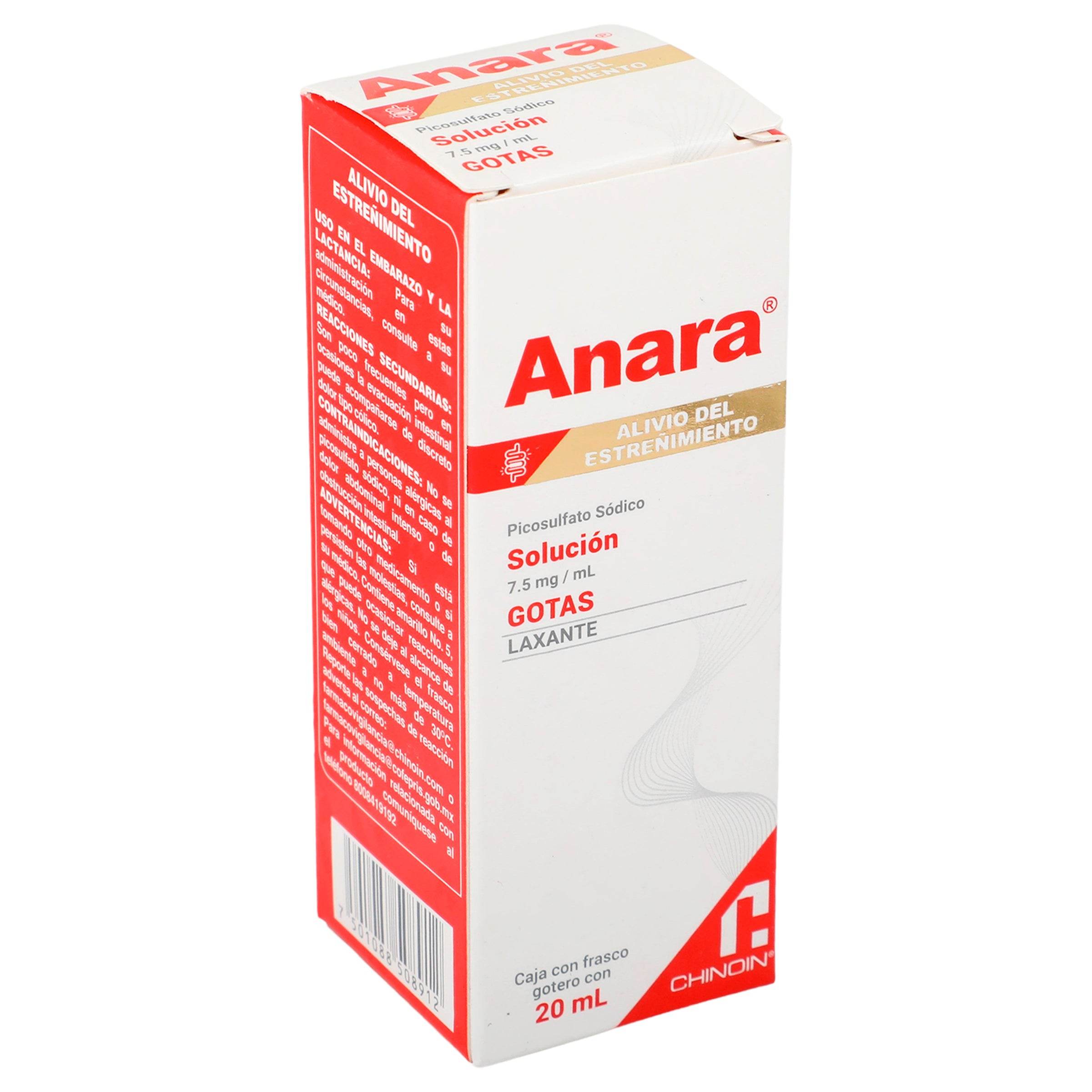 Anara Solución Gotas 7.5Mg/Ml (Picosulfato Sodico) — WeCare Pharma