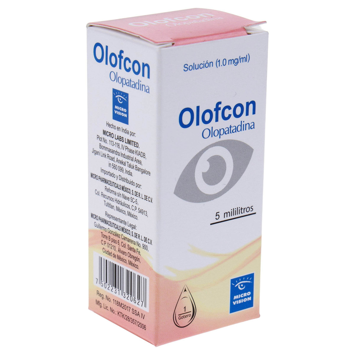 Olofcon Gotas 1Mg/Ml 5Ml (Olopatadina) — WeCare Pharma