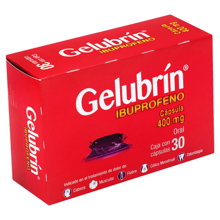 Gelubrin 400Mg Con 30 Capsulas (Ibuprofeno) — WeCare Pharma
