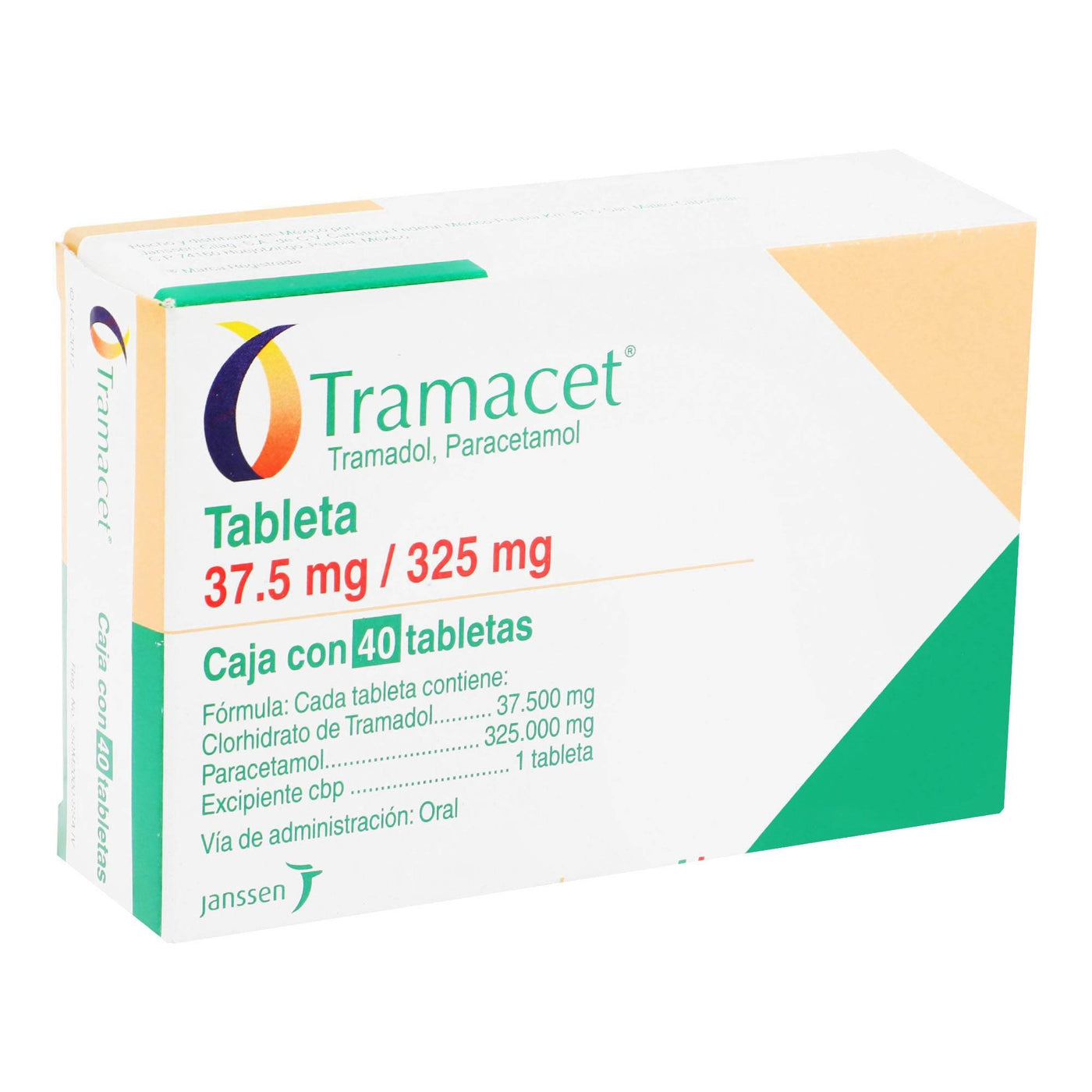 Tramacet 37.5Mg/325Mg Con 40 Tabletas (Tramadol/Paracetamol) — WeCare ...