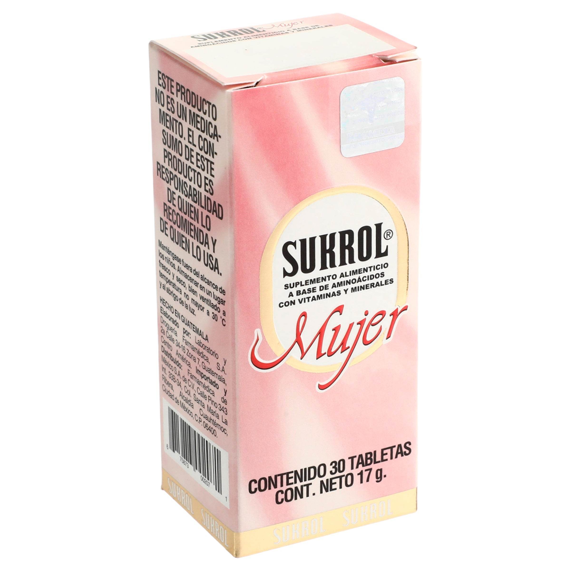 Sukrol Mujer Con 30 Tabletas (Multivitaminas) — WeCare Pharma