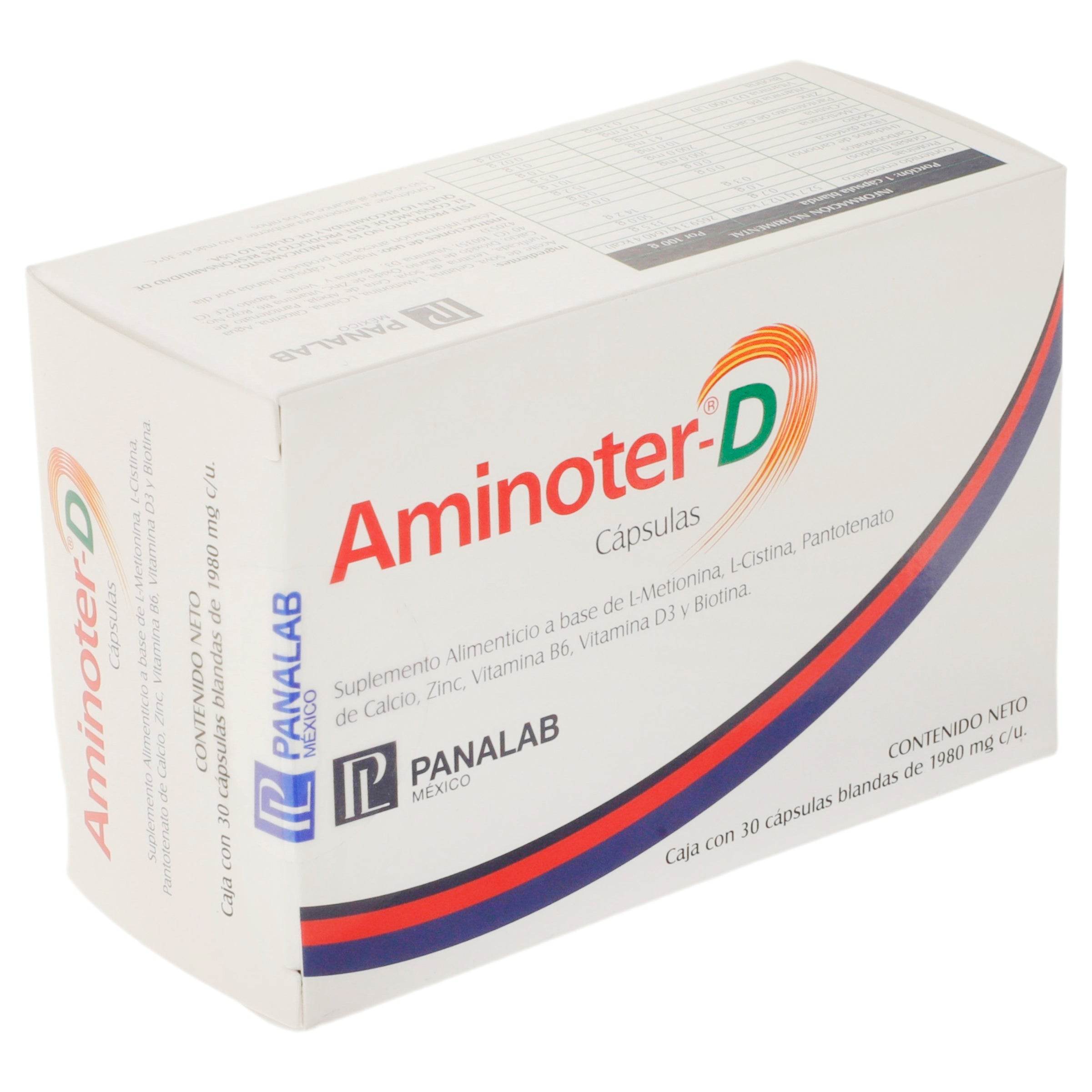 Aminoter-D 1980Mg Con 30 Capsulas (Suplemento Alimenticio) — WeCare Pharma