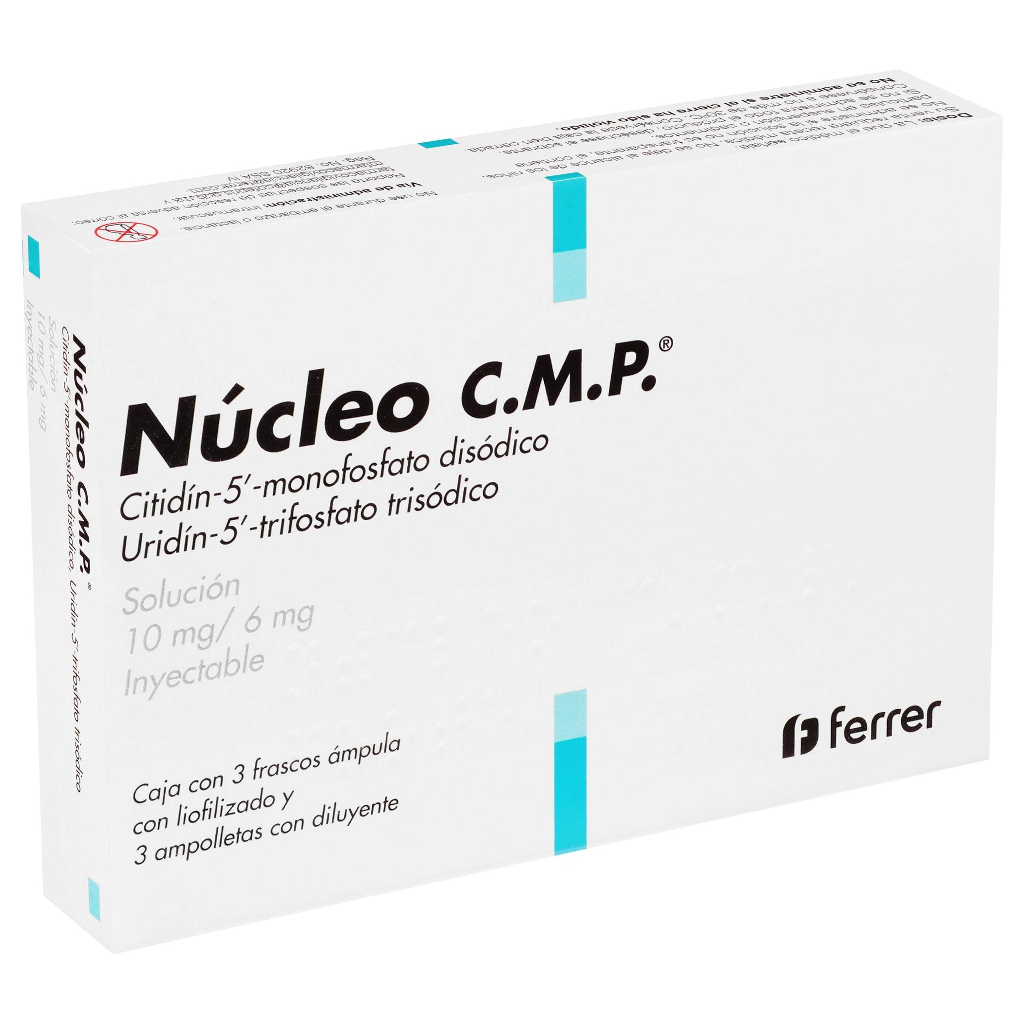 Nucleo C.M.P 10Mg/6Mg Con 3 Ampulas (Citidin 5/Uridin 5) — WeCare Pharma