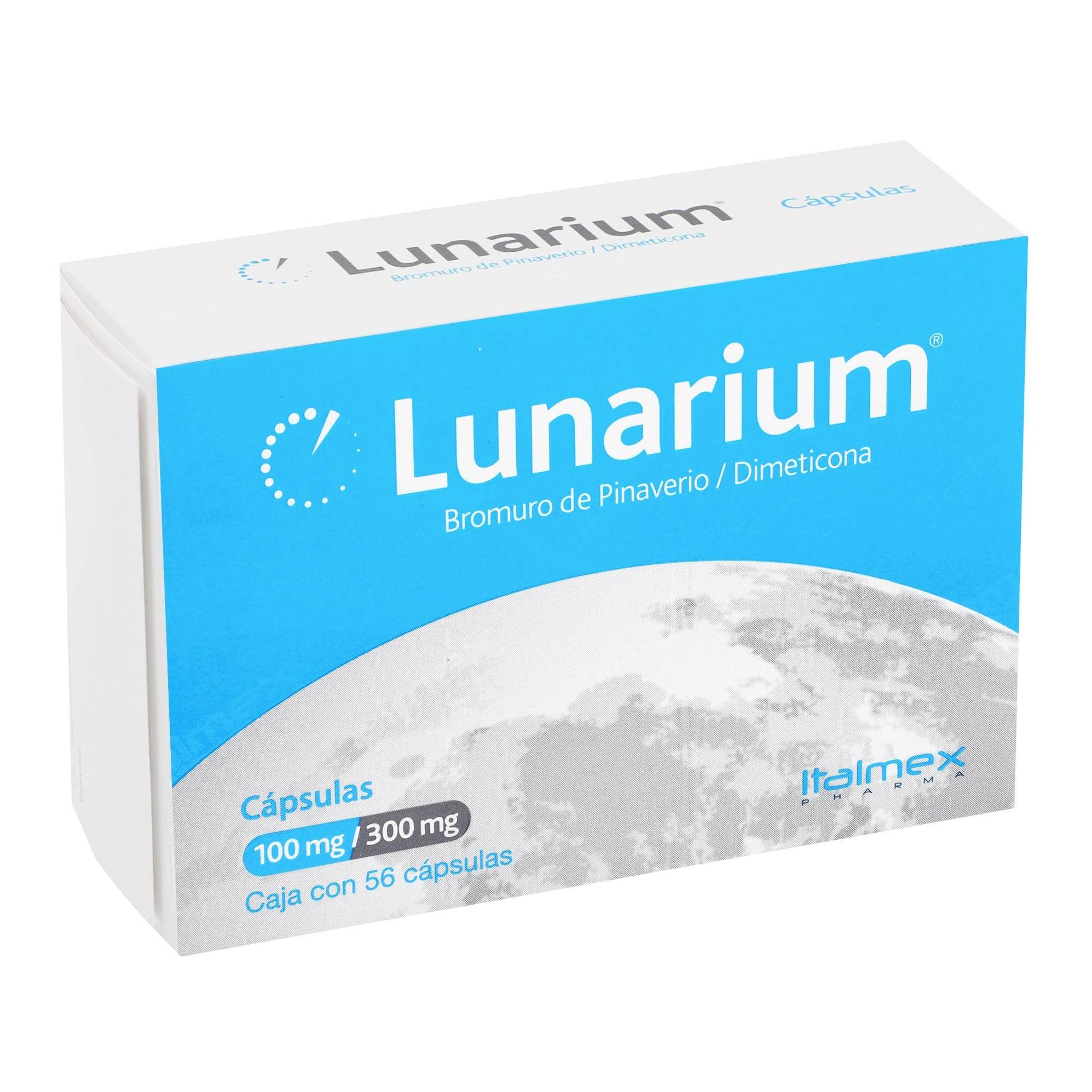 Lunarium 100Mg/300Mg Con 56 Capsulas (Bromuro De Pinaverio/Dimeticona ...