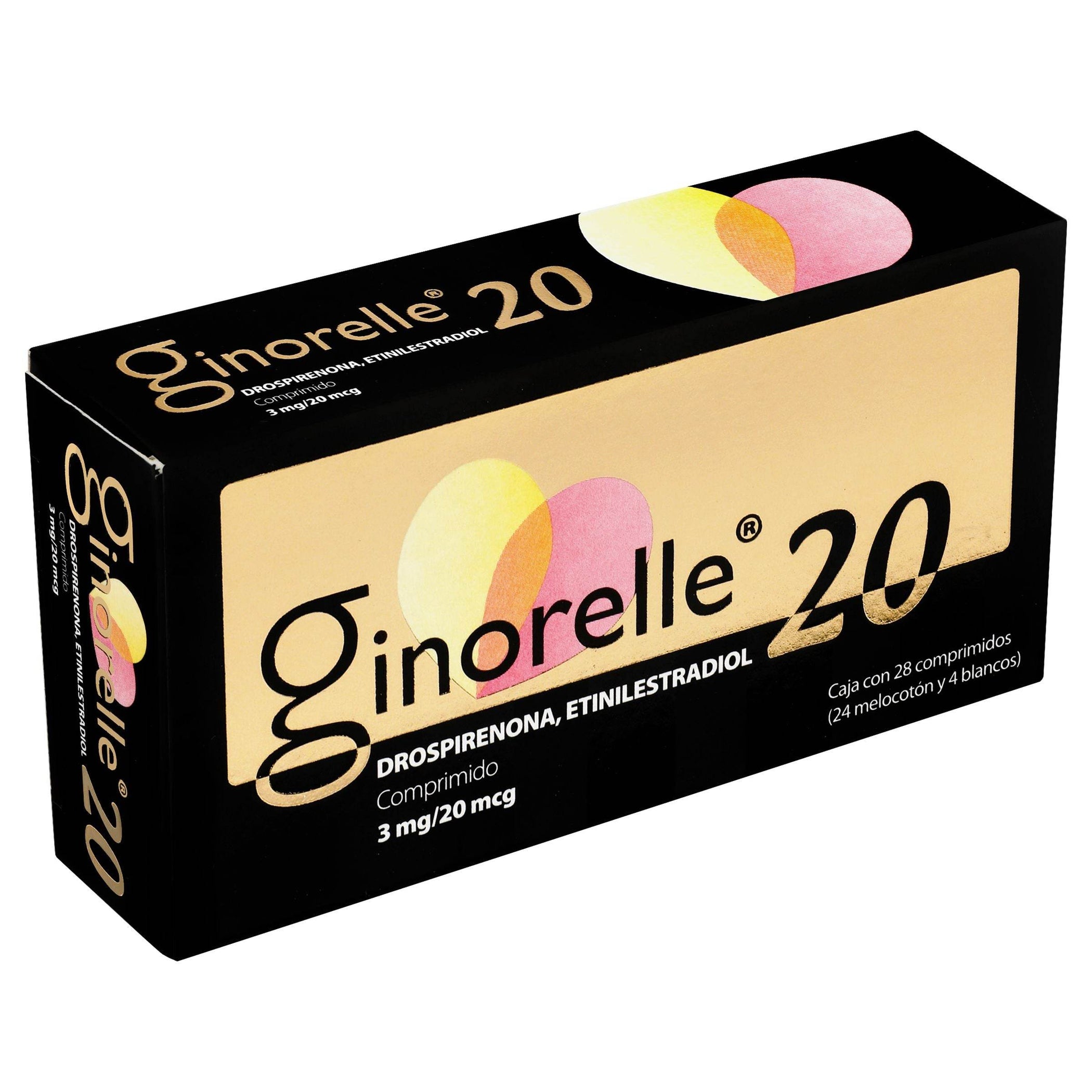 Ginorelle 20 3Mg/20Mcg Con 28 Comprimidos (Drospirenona/Etinilestradio ...