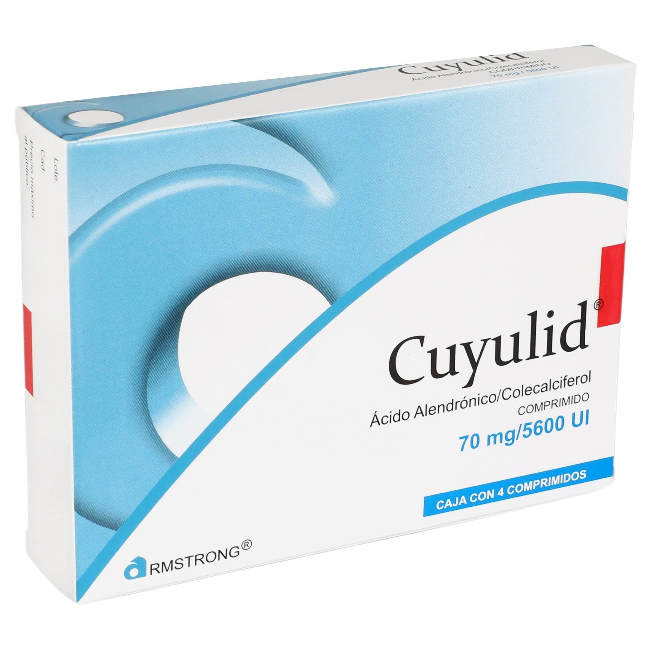 Cuyulid 70Mg/5600Ui Unid Con 4 Comprimidos (Acido Alendronico/Colecalc ...