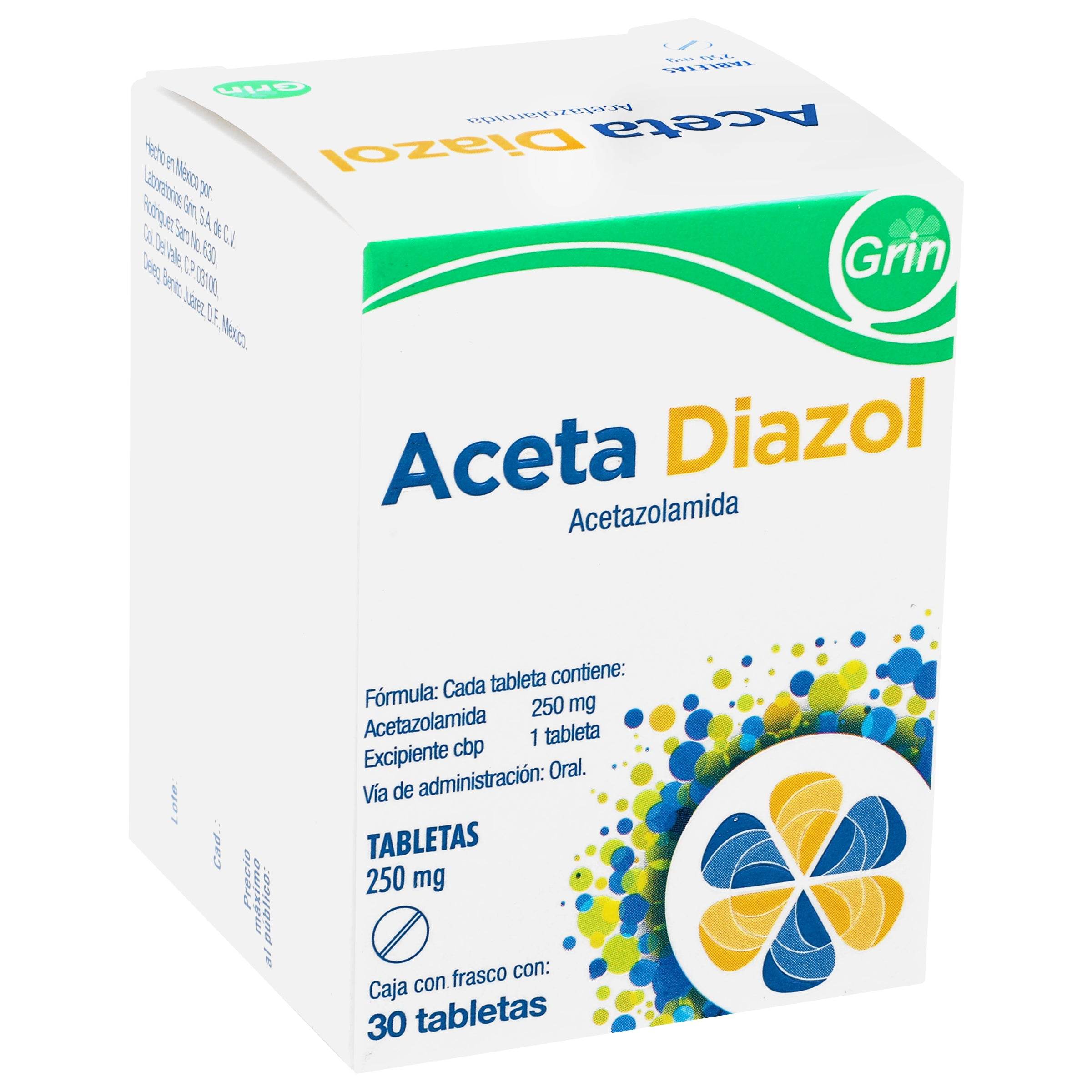 Aceta Diazol 250Mg Con 30 Tabletas (Acetazolamida) — WeCare Pharma