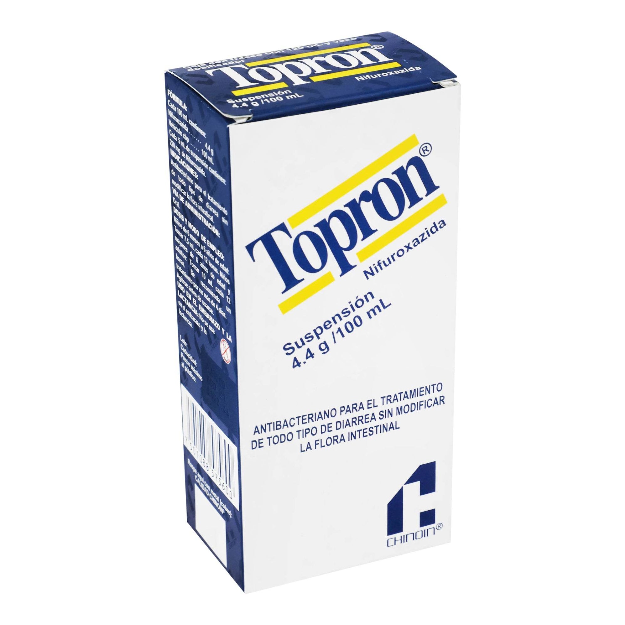 Topron Suspensión 4.4G/100Ml 120Ml (Nifuroxazida) — WeCare Pharma