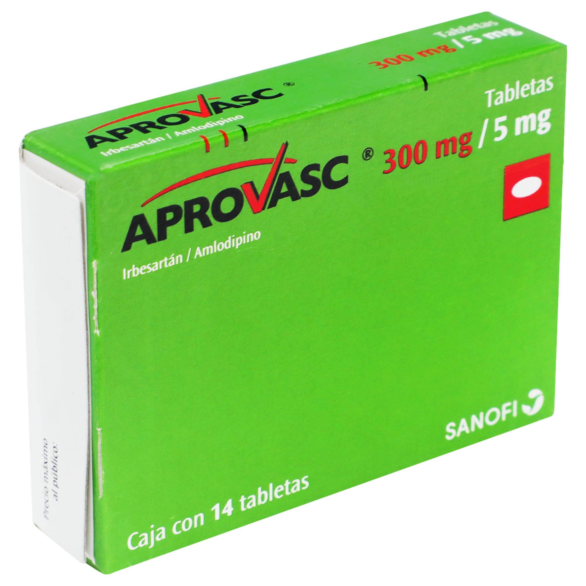 Aprovasc (Irbesartan/Amlodipino) Tabletas 300Mg/5Mg Con 14 — WeCare Pharma