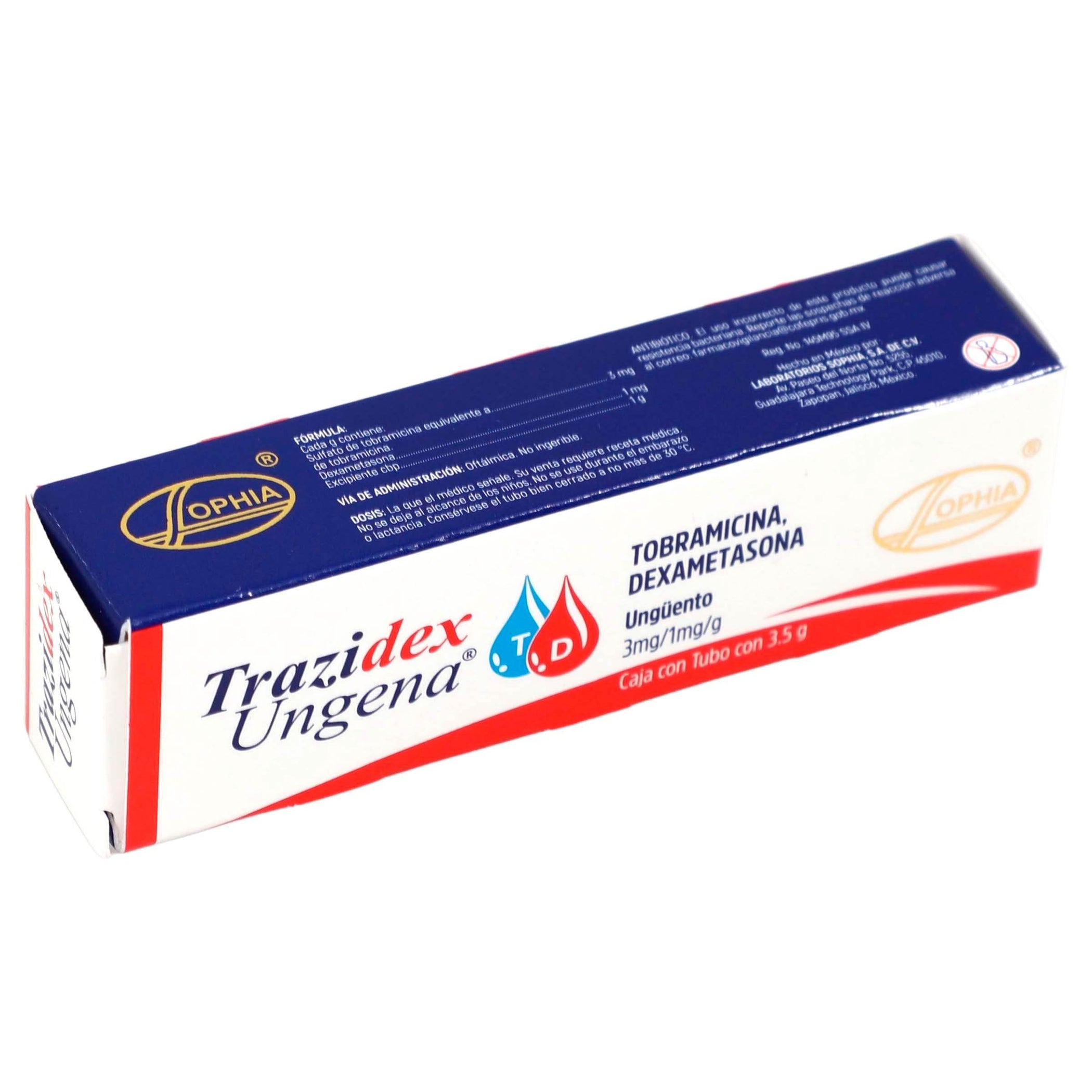 Trazidex Ung 3Mg/1Mg/G 3.5G (Tobramicina/Dexametasona) — WeCare Pharma