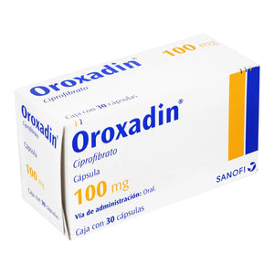 Oroxadin 100Mg Con 30 Capsulas (Ciprofibrato) — WeCare Pharma