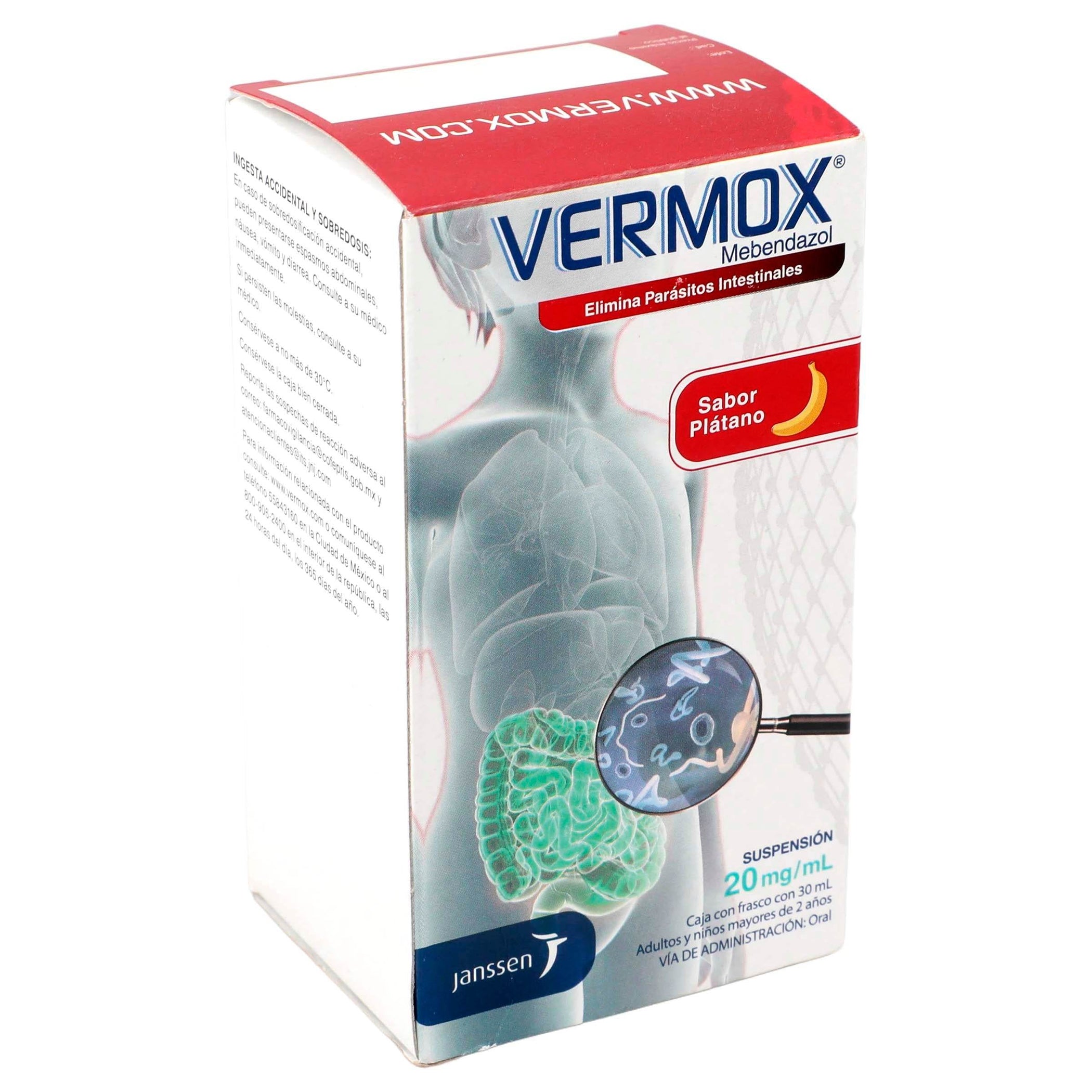 Vermox Suspensión Suspensión 20Mg/Ml 30Ml (Mebendazol) — WeCare Pharma
