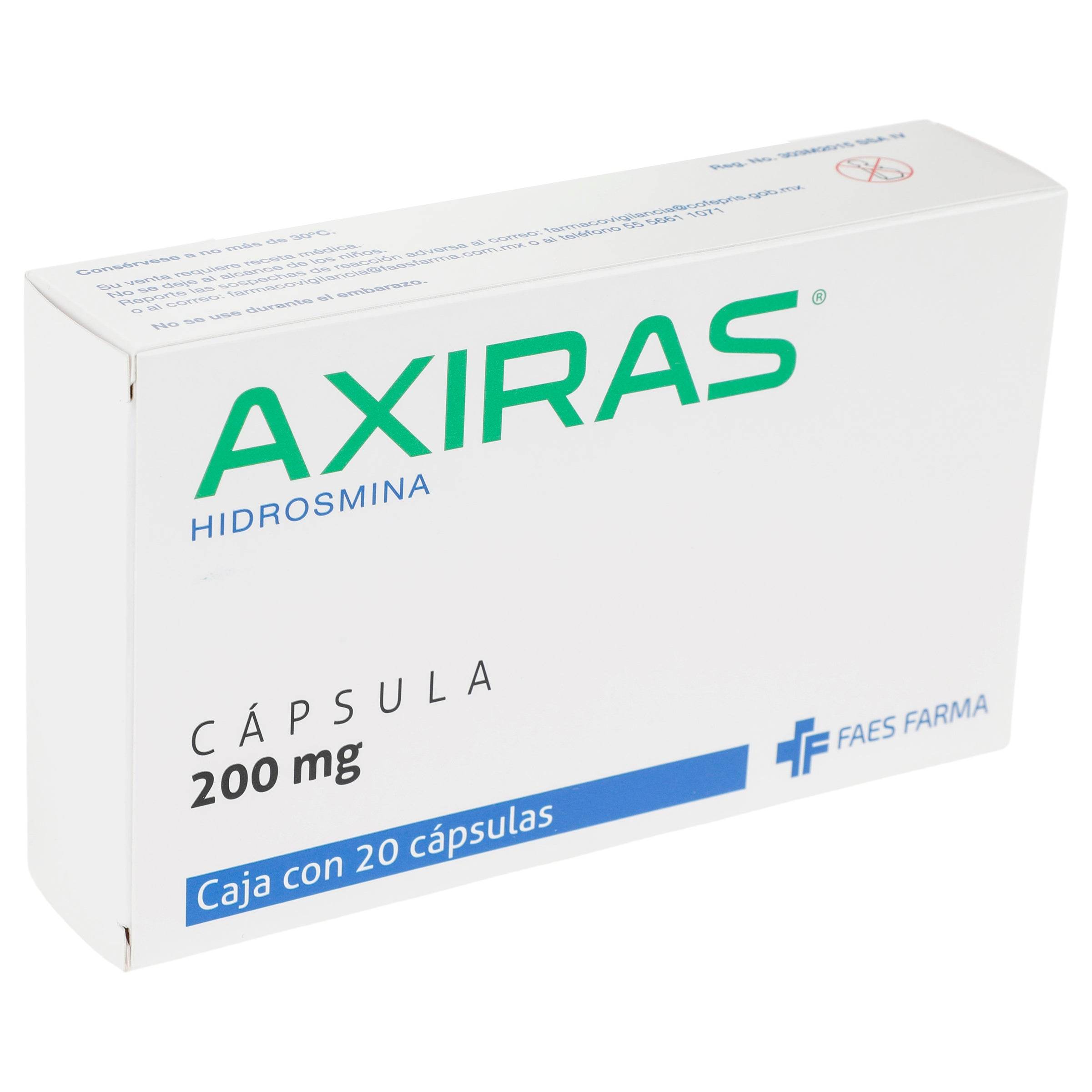Axiras 200Mg Con 20 Capsulas (Hidrosmina) — WeCare Pharma