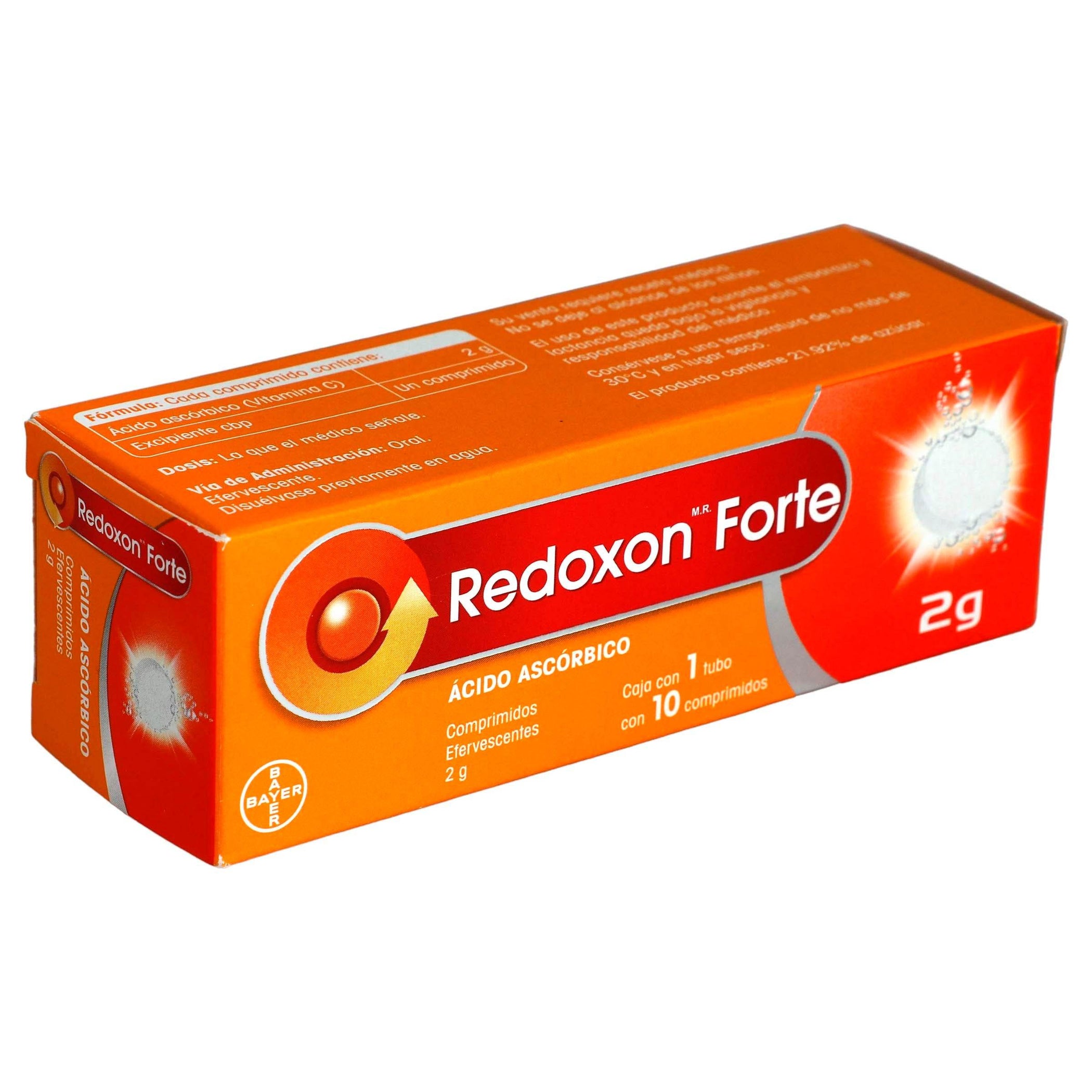 Redoxon Forte 2G Con 10 Tabletas (Acido Ascorbico) — WeCare Pharma