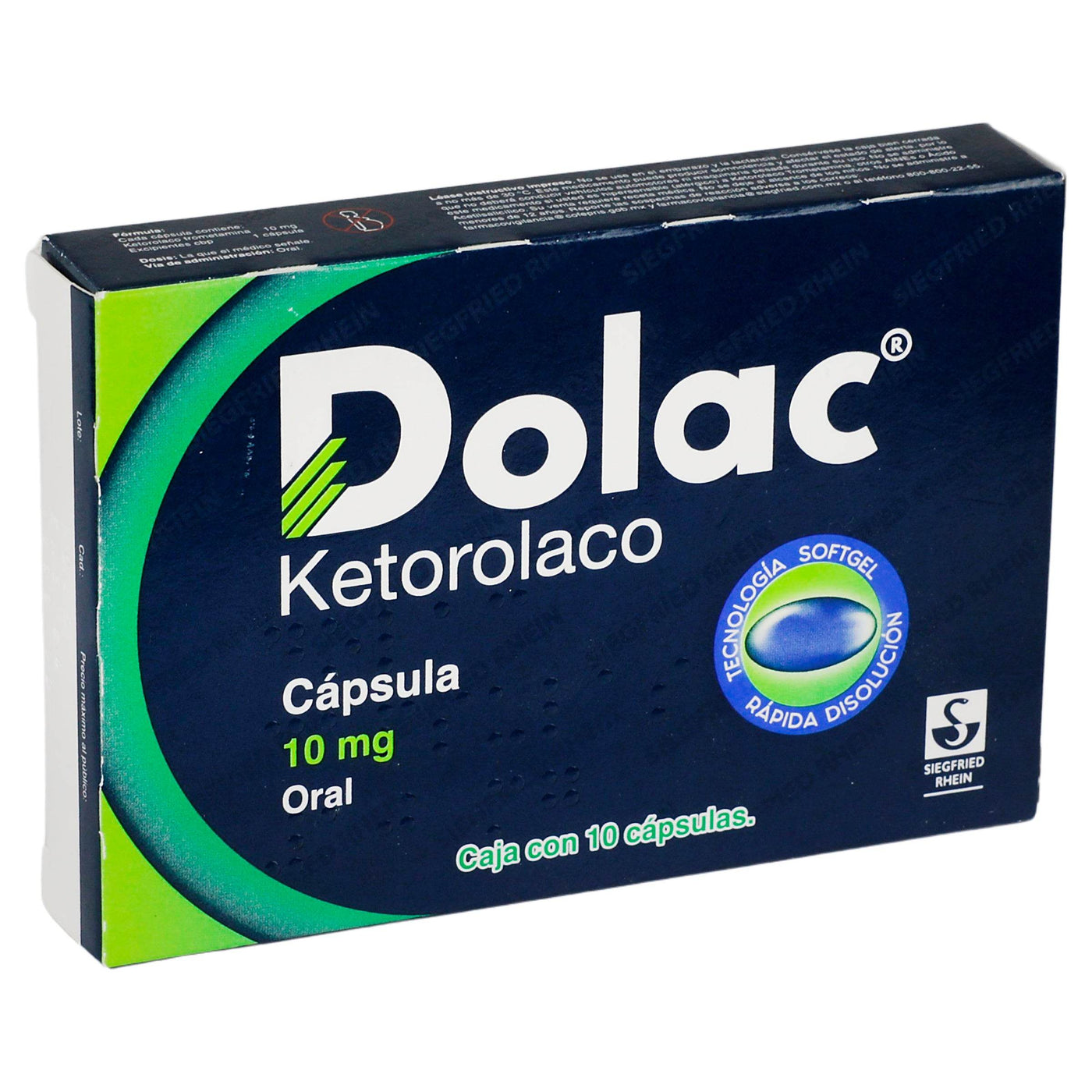 Dolac 10Mg Con 10 Capsulas (Ketorolaco) — WeCare Pharma