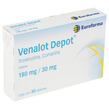 Venalot Depot 180Mg/30Mg Con 30 Tabletas (Troxerutina/Cumarina ...