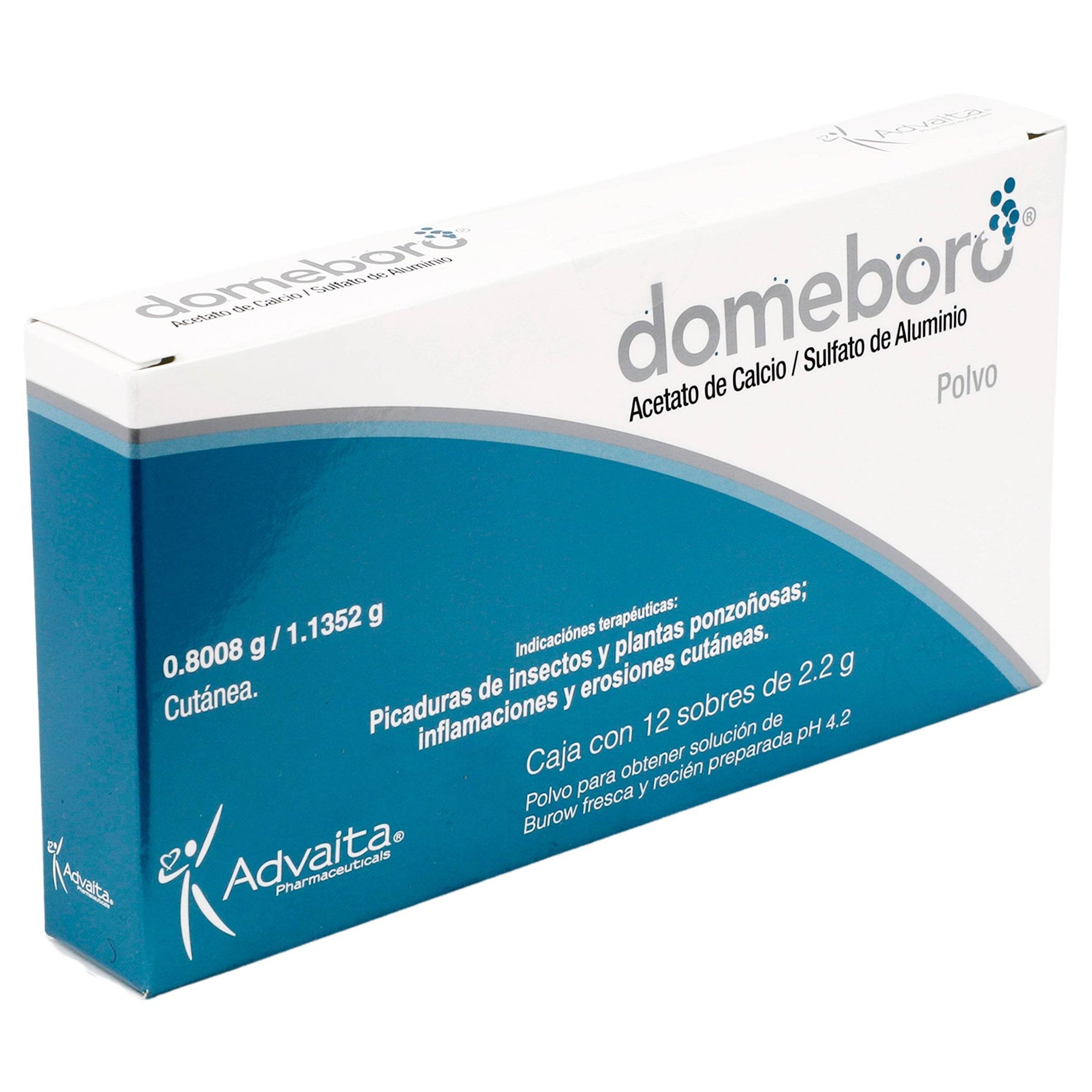 Domeboro Polvo 2.2G Con 12 (Acetato Calcio/Sulfato Aluminio) — WeCare ...