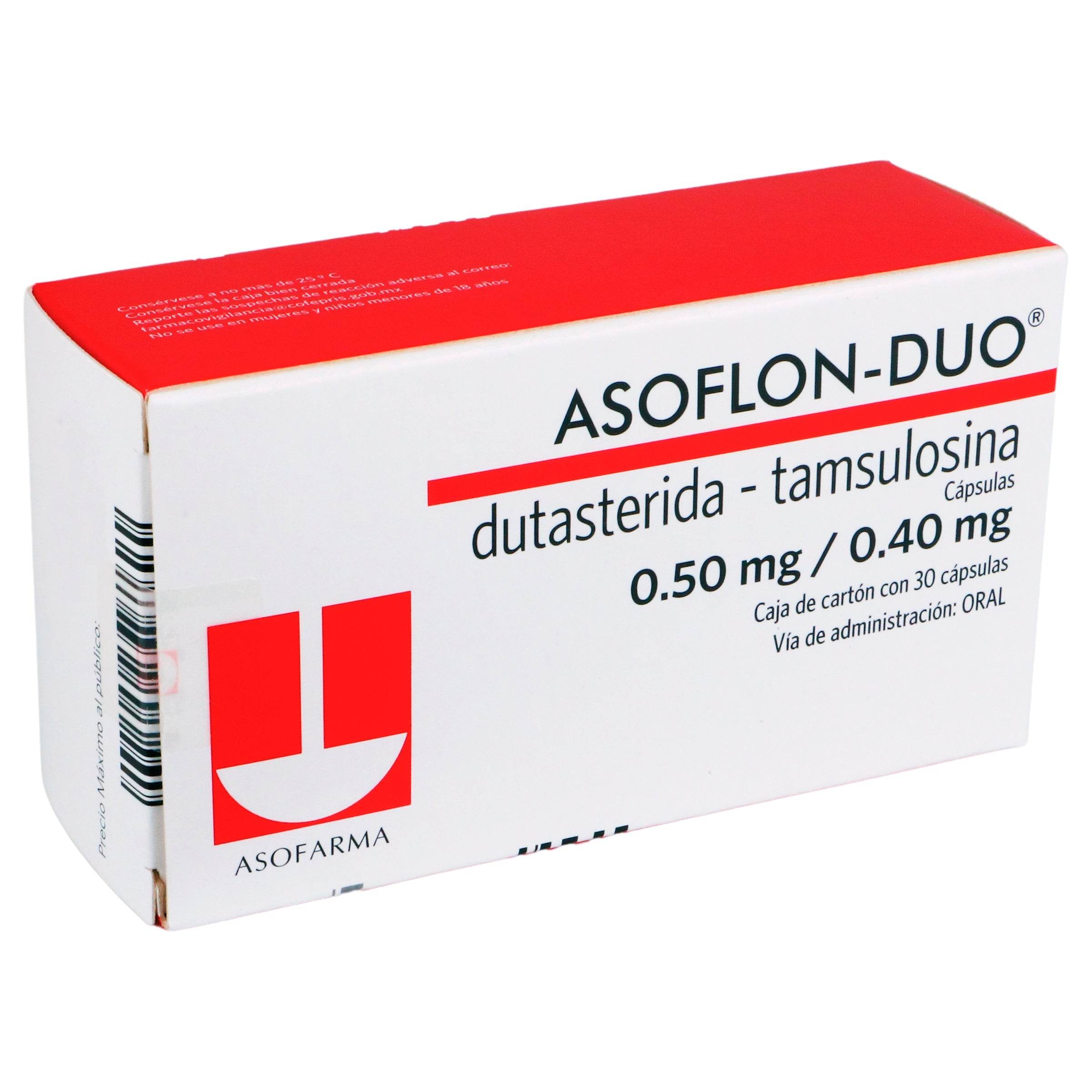 Asoflon-Duo 0.50Mg/0.40Mg Con 30 Capsulas (Dutasterida/Tamsulosina ...