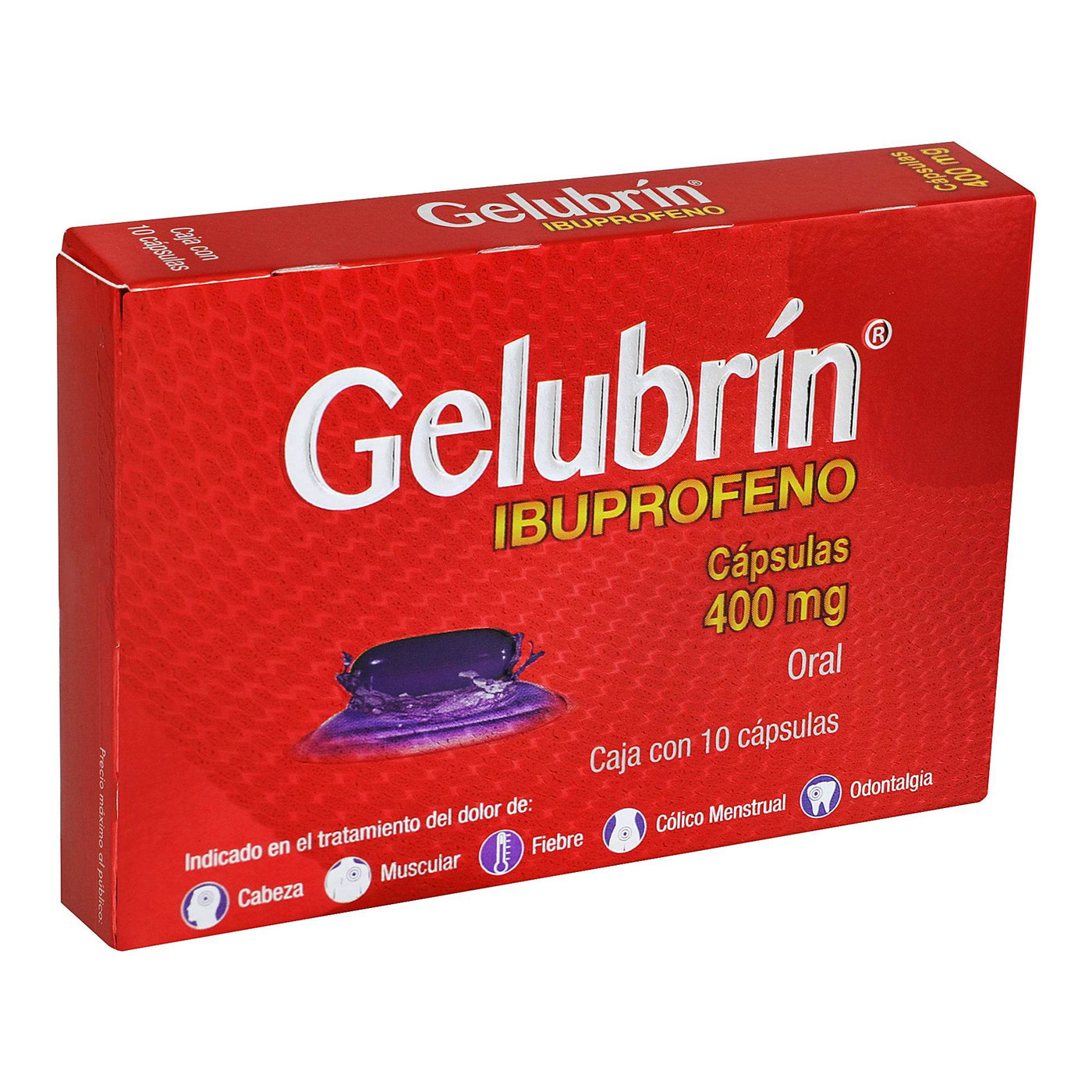 Gelubrin 400Mg Con 10 Capsulas (Ibuprofeno) — WeCare Pharma