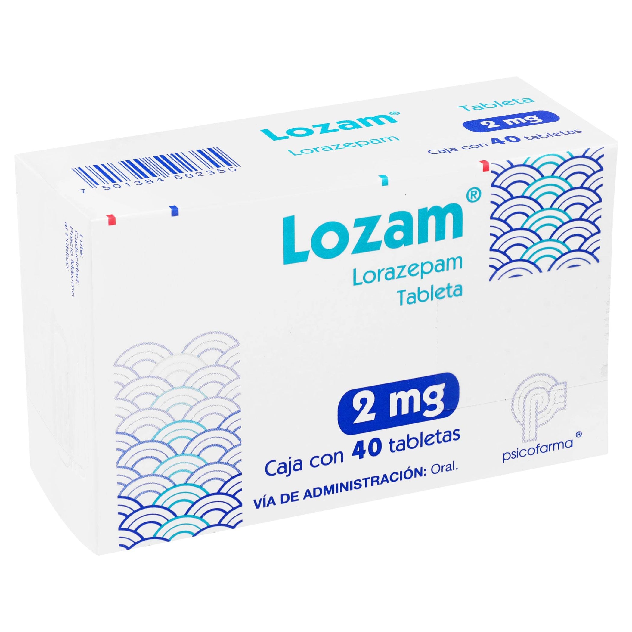 Lozam (Lorazepam) Tabletas 2Mg Con 40 — WeCare Pharma