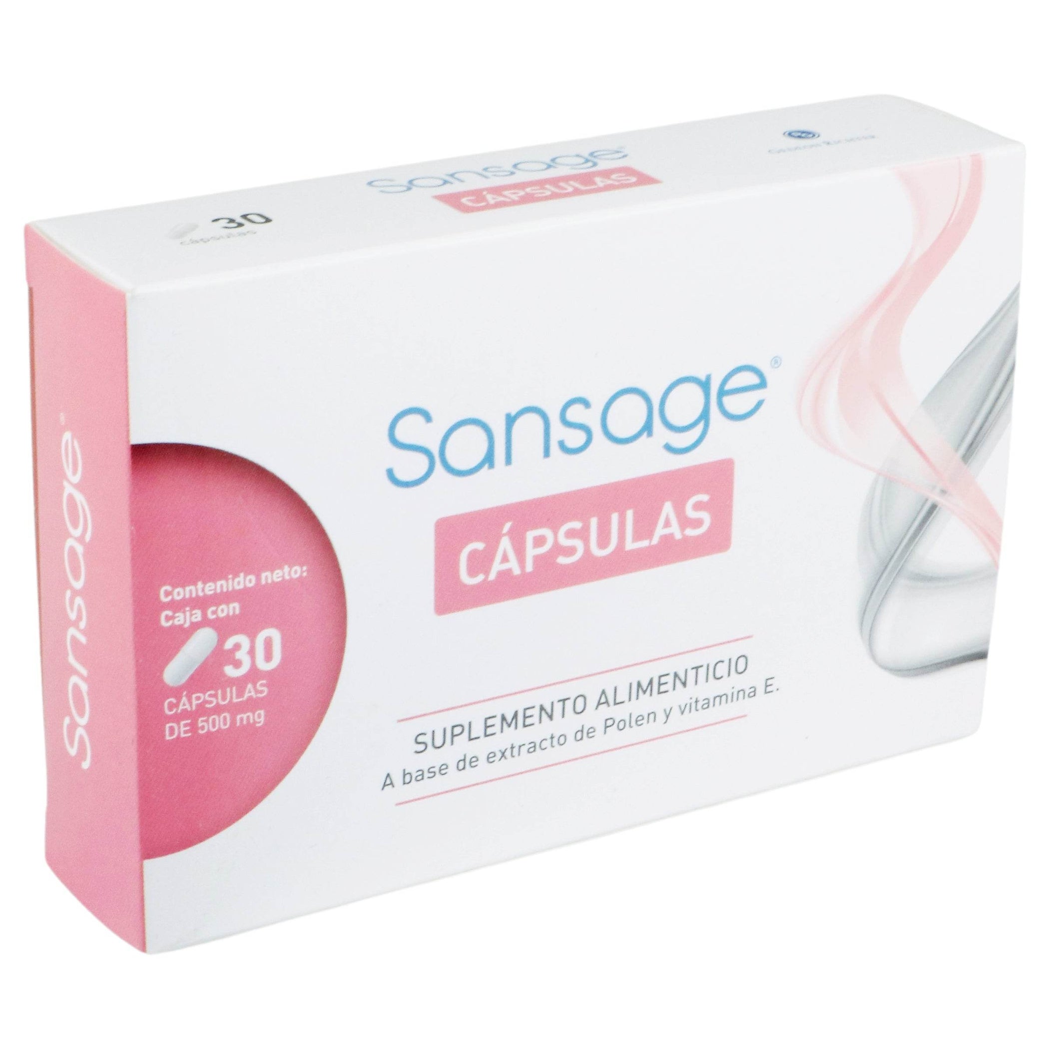 Sansage 500Mg Con 30 Capsulas (Extracto De Polen/Vitamian E) — WeCare ...
