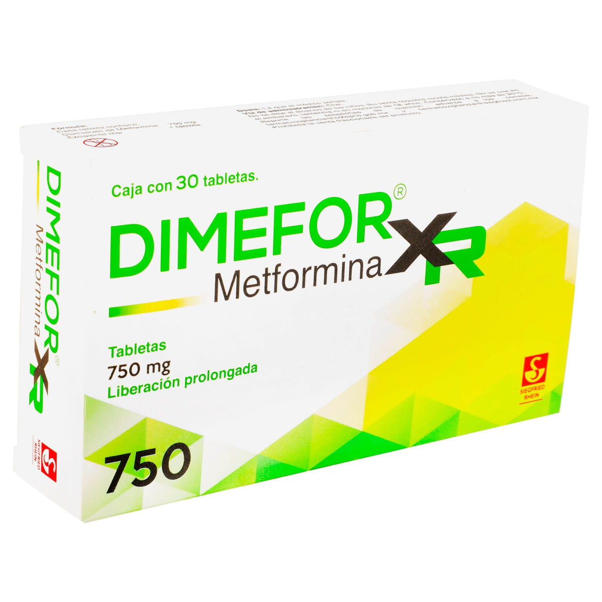 Dimefor Xr 750Mg Con 30 Tabletas (Metformina) — WeCare Pharma