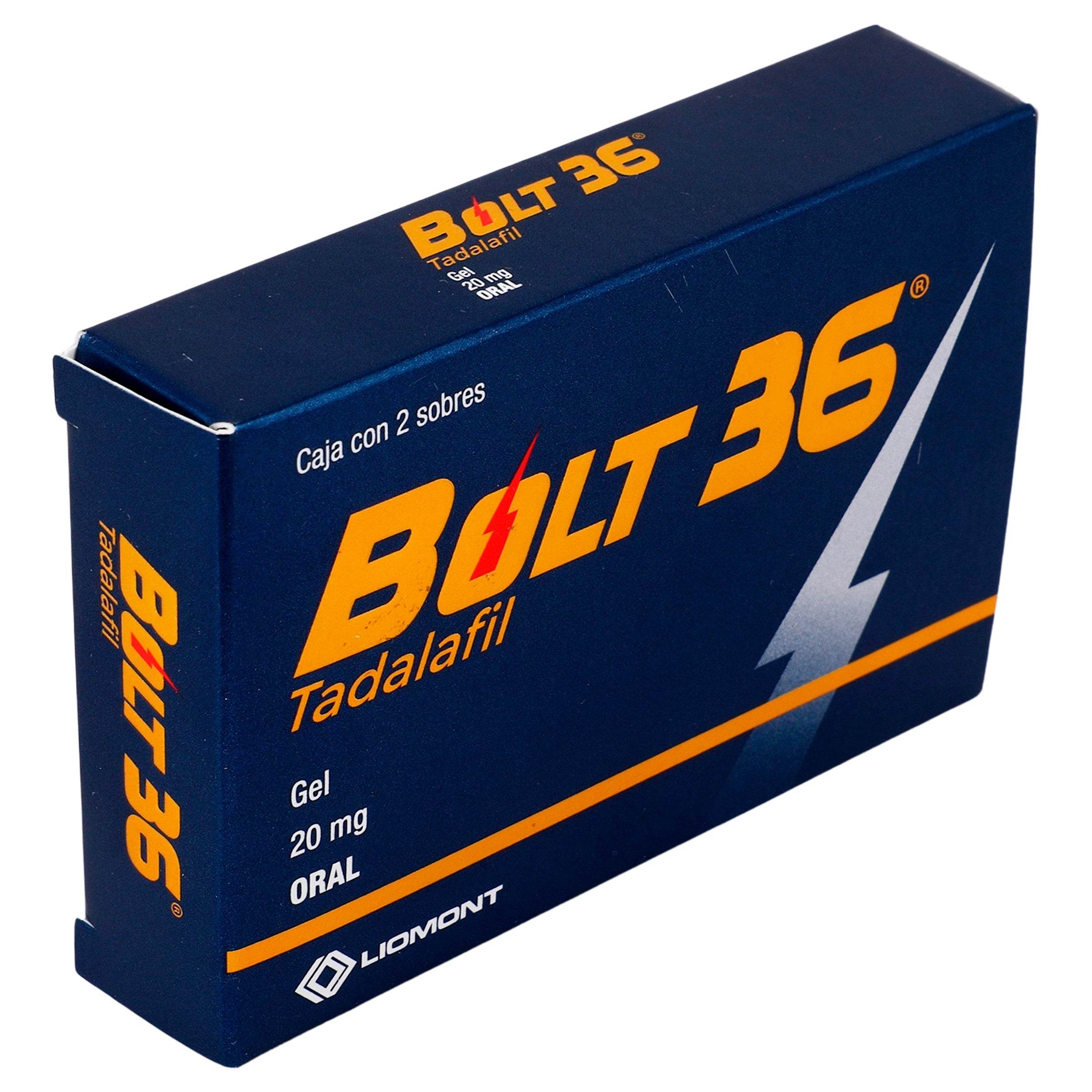 Bolt 36 Gel 20Mg Con 2 (Tadalafil) — WeCare Pharma