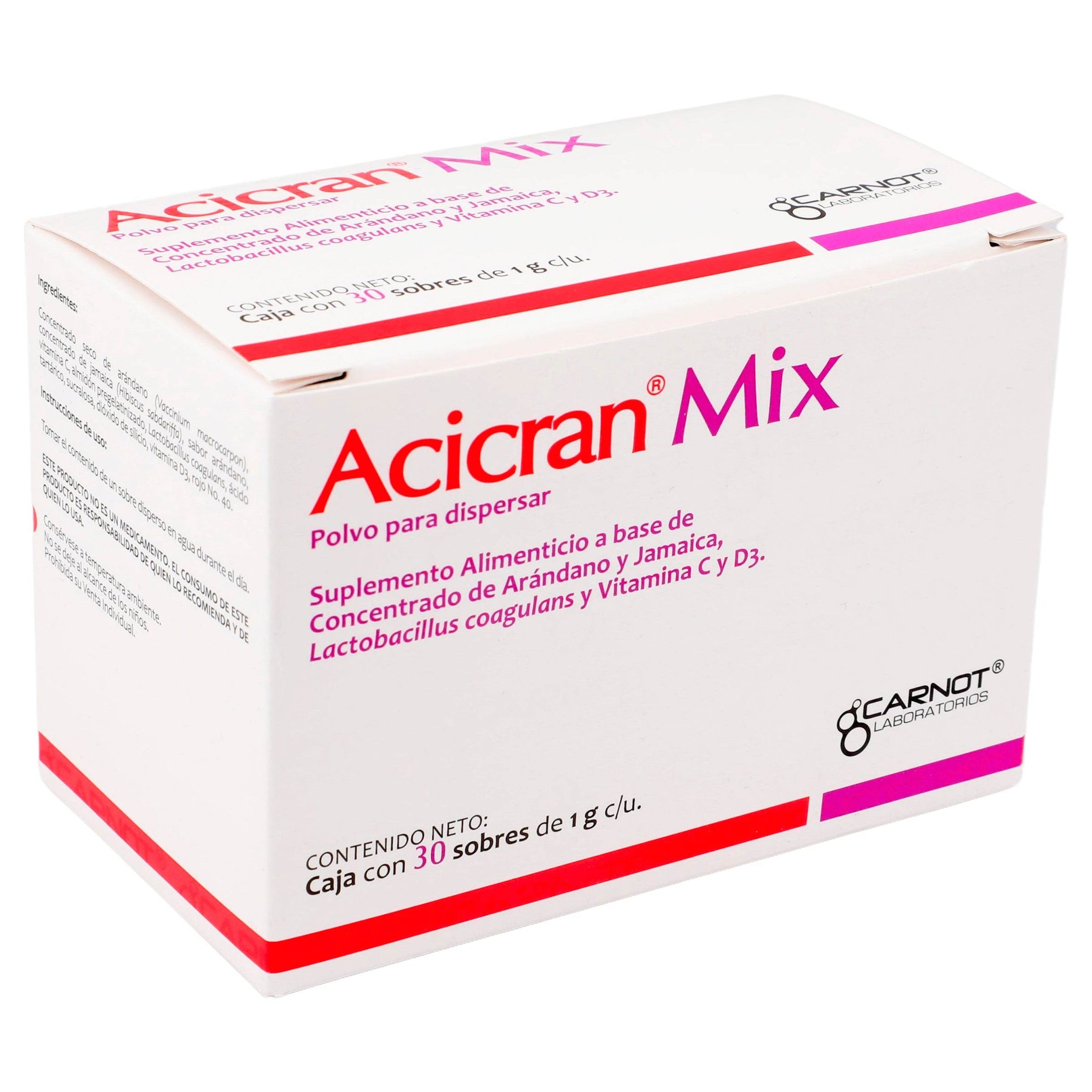 Acicran Mix Sobres 1G Con 30 (Suplemento Alimenticio) — WeCare Pharma