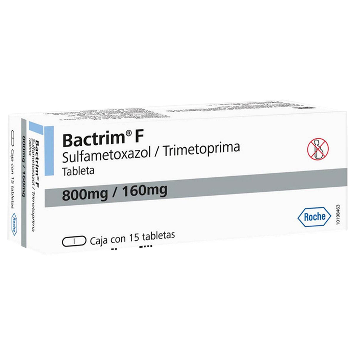 Bactrim F 800Mg/160Mg Con 15 Tabletas (Sulfametoxazol/Trimetoprima ...